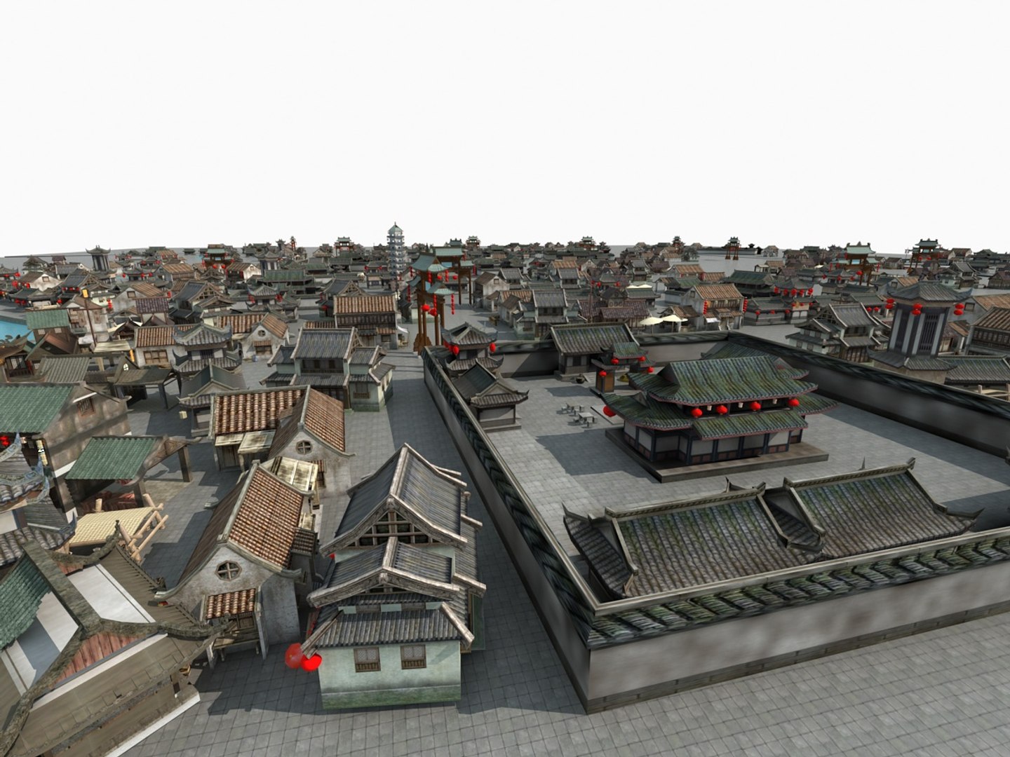 Chinese Ancient City 2 3D model - TurboSquid 1855626