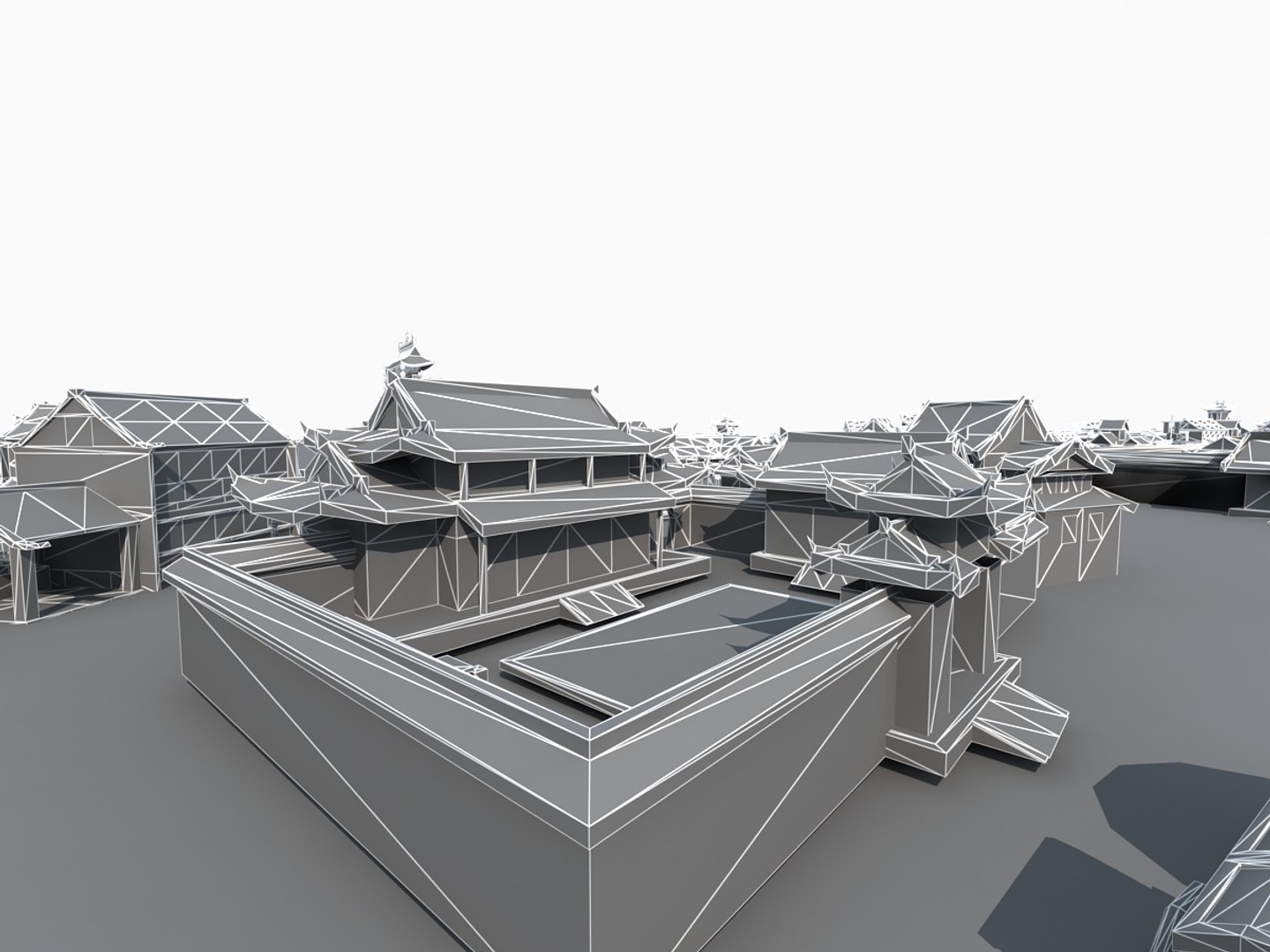 Chinese Ancient City 2 3D Model - TurboSquid 1855626