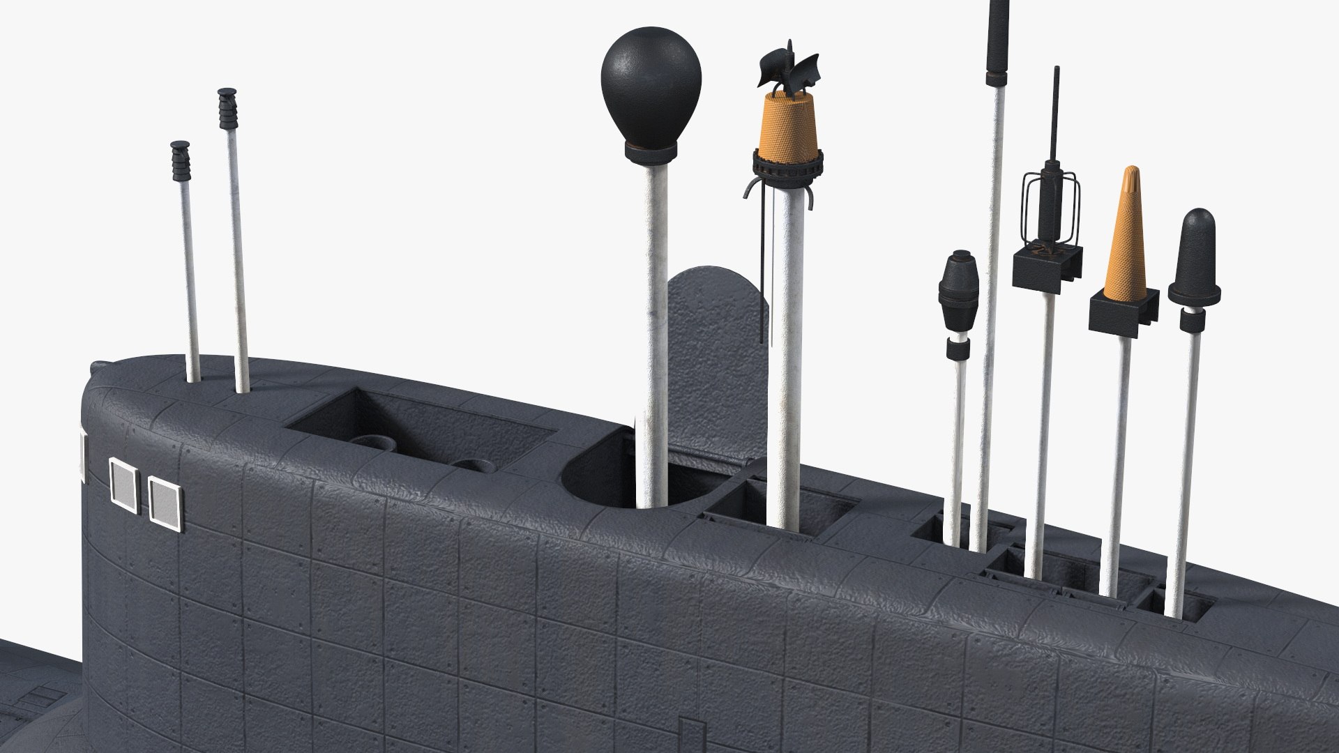 3D Akula Project 941 Typhoon Class Ballistic Missile Submarine Rigged ...