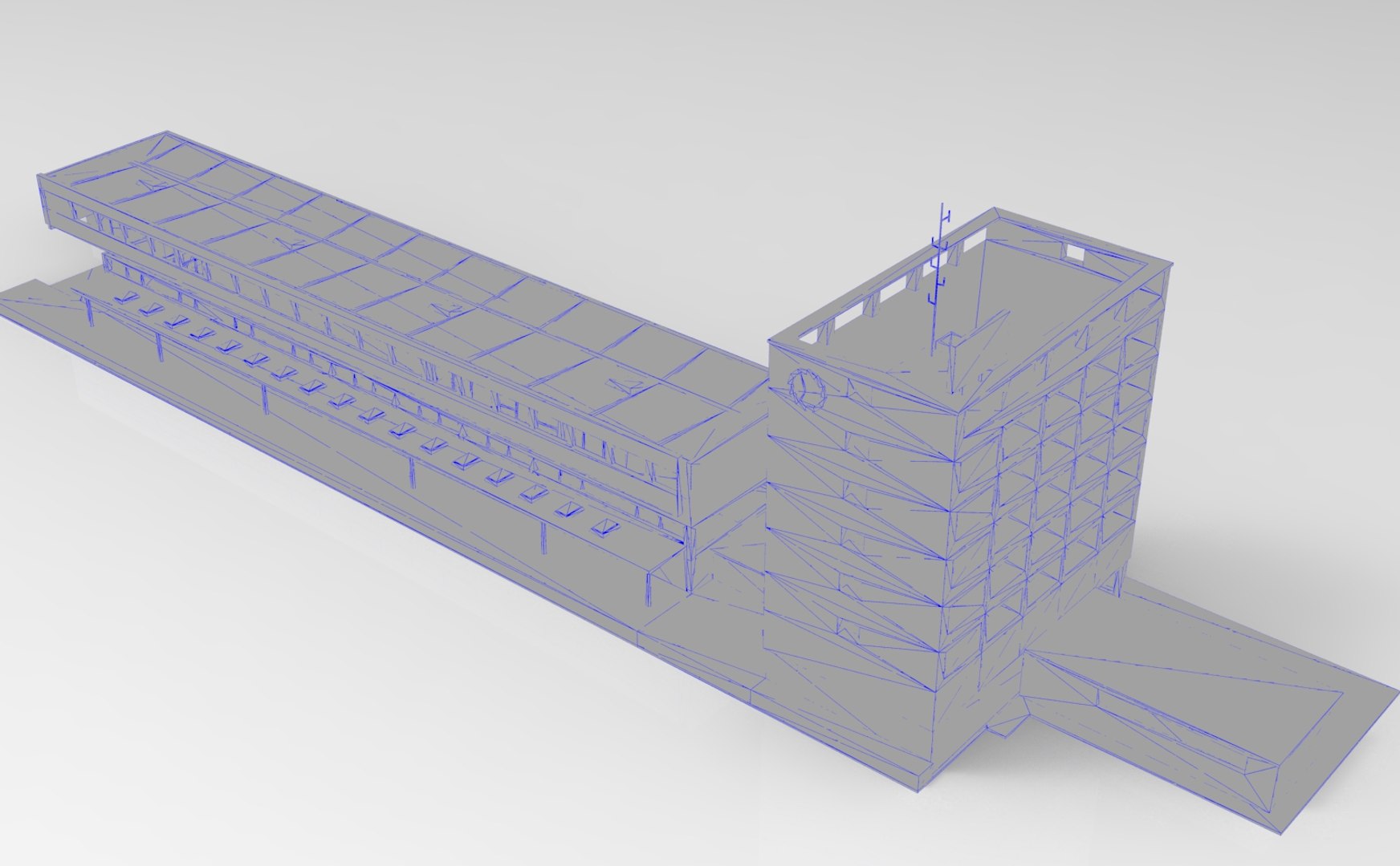 3D shopping mall building model - TurboSquid 1557322