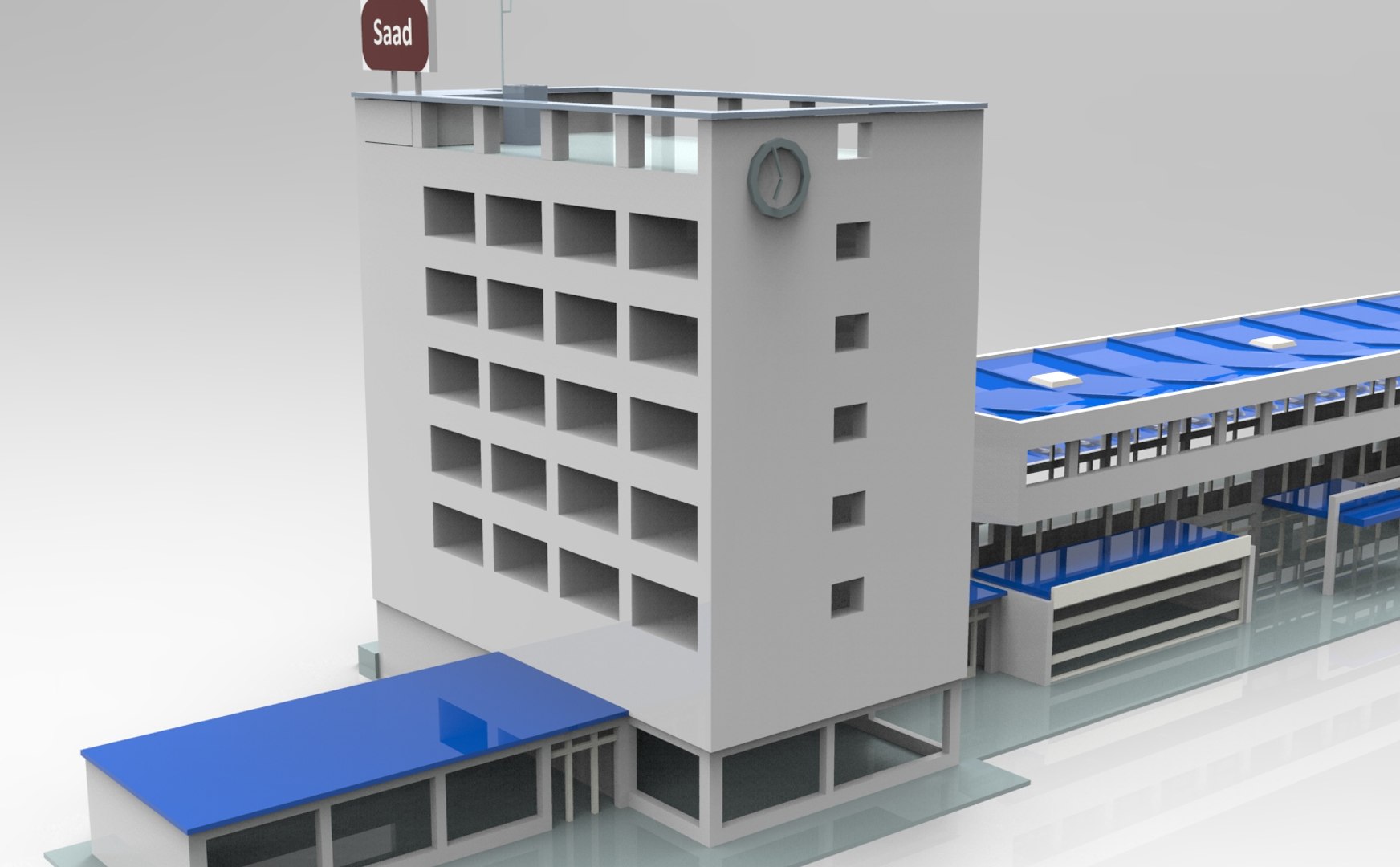 3D shopping mall building model - TurboSquid 1557322