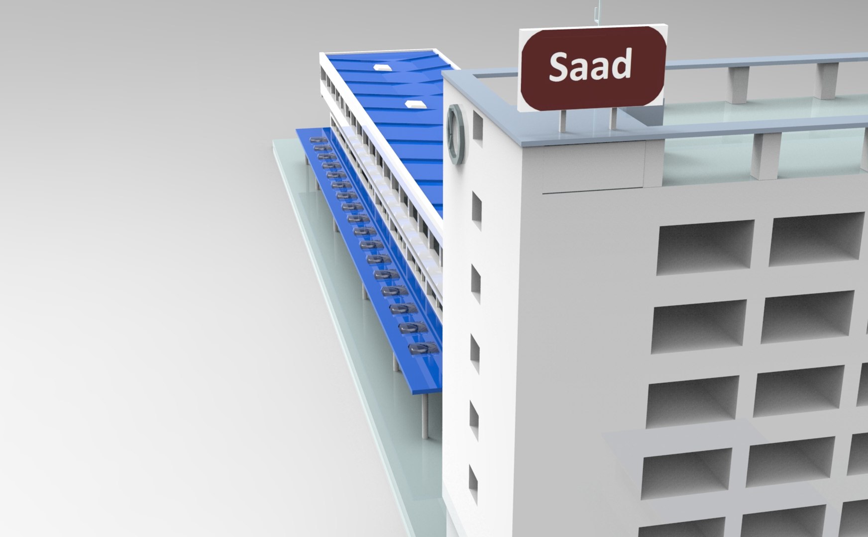 3D shopping mall building model - TurboSquid 1557322