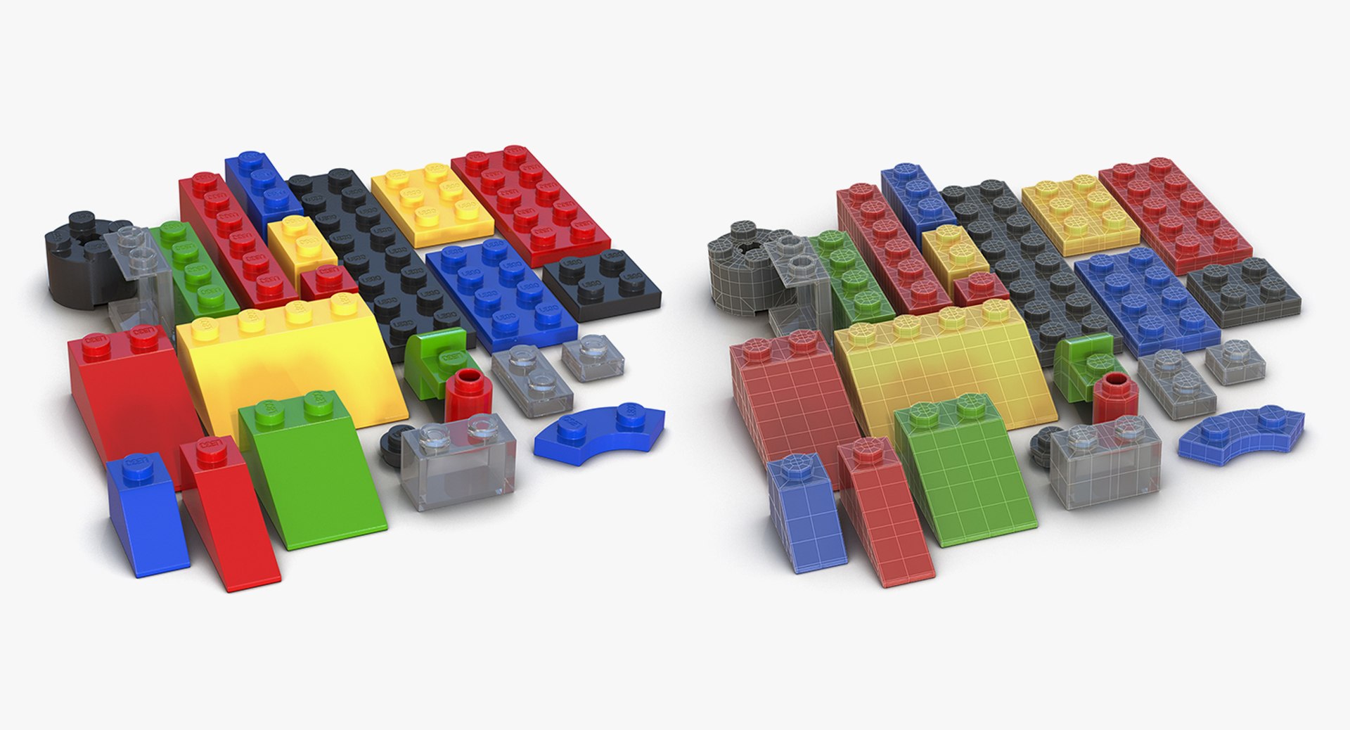 Lego Bricks 3D Model - TurboSquid 1331431