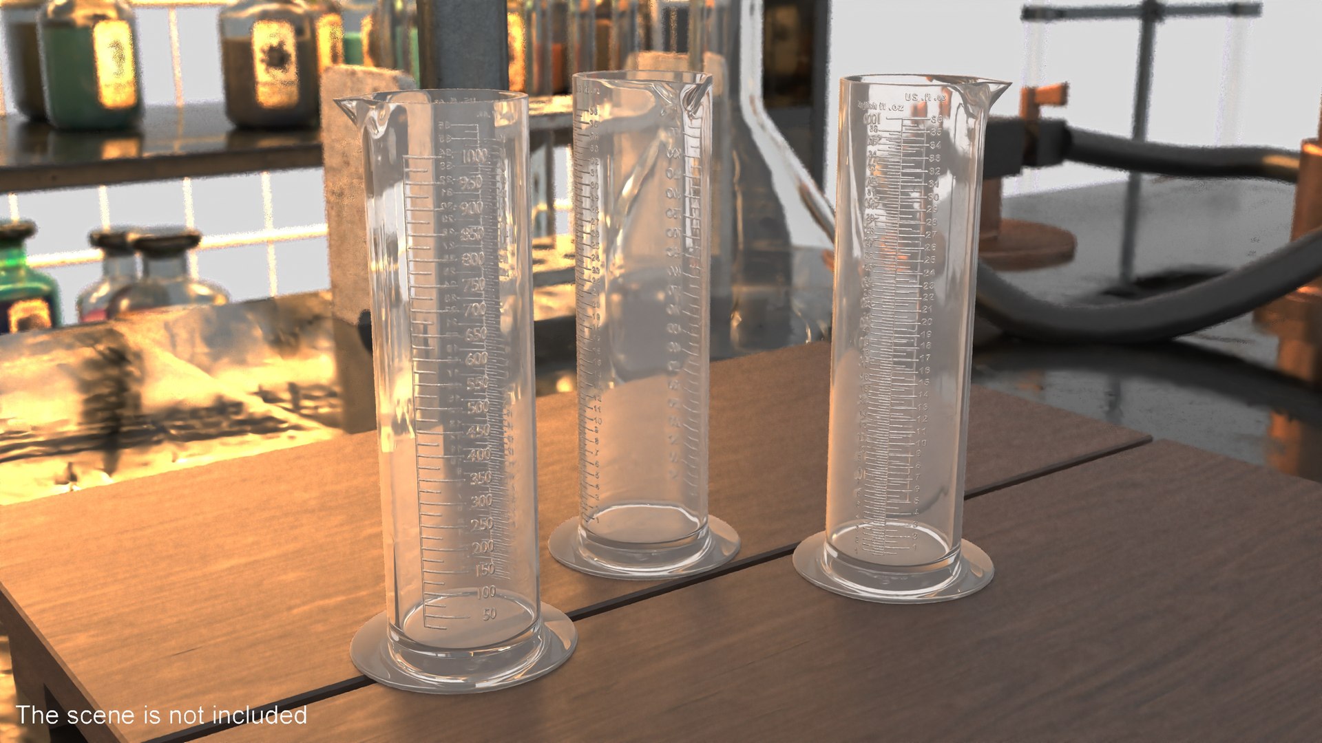Lab Graduated Cylinder Flask Empty model - TurboSquid 2063632
