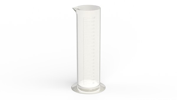 modelo 3d Matraz cilíndrico graduado de laboratorio vacío - TurboSquid ...