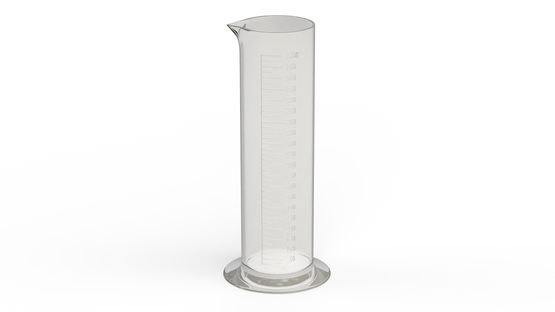 modelo 3d Matraz cilíndrico graduado de laboratorio vacío - TurboSquid ...