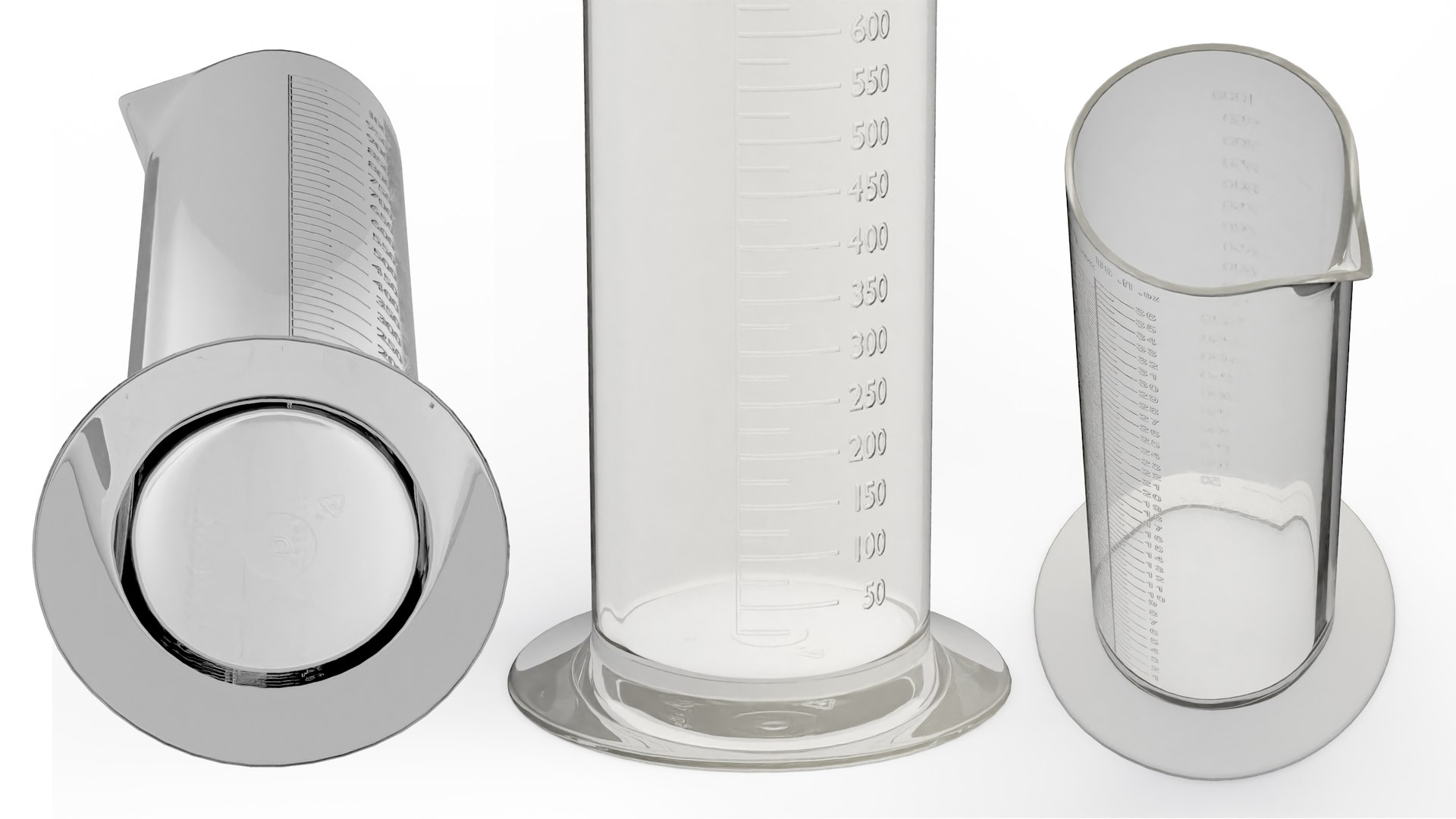 Lab Graduated Cylinder Flask Empty model - TurboSquid 2063632