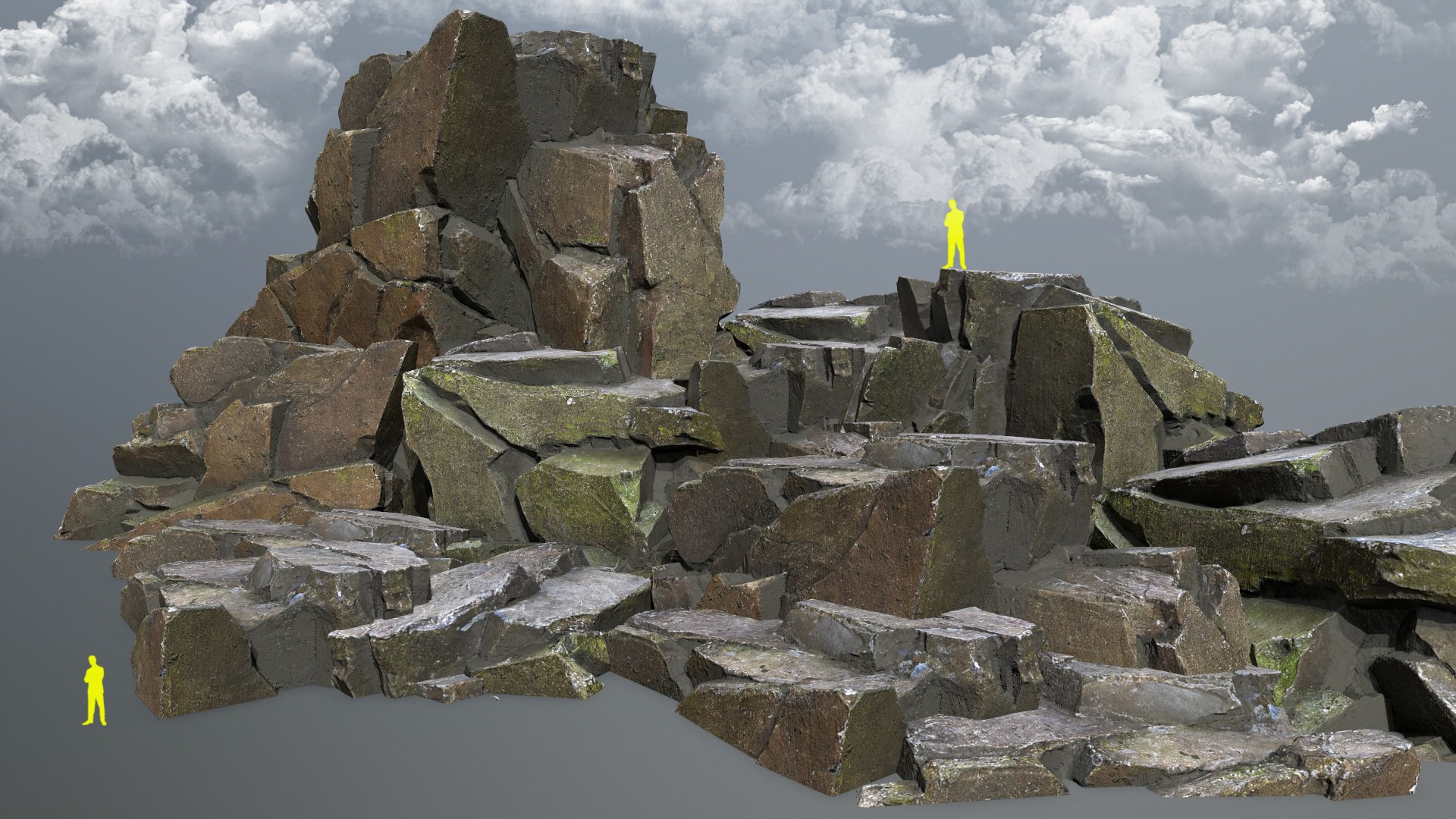 3D Cliff Rocks - TurboSquid 2300039