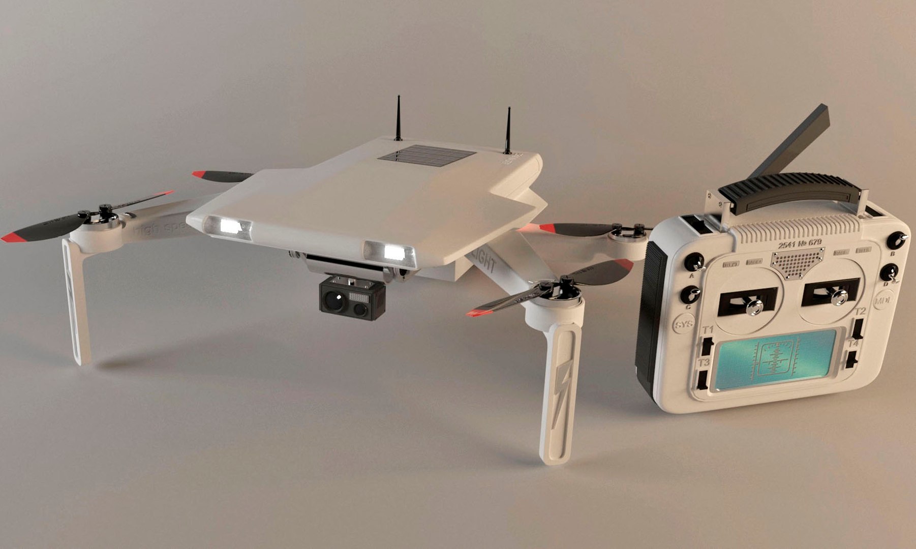 Quadcopter 3D Model - TurboSquid 2108334