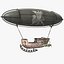 pirate dirigible 3d model