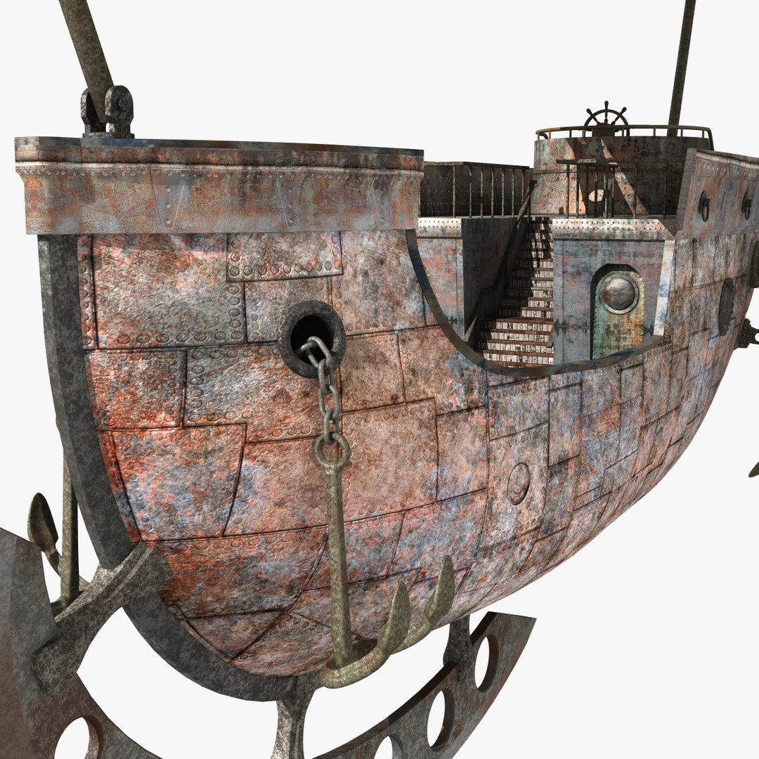 pirate dirigible 3d model