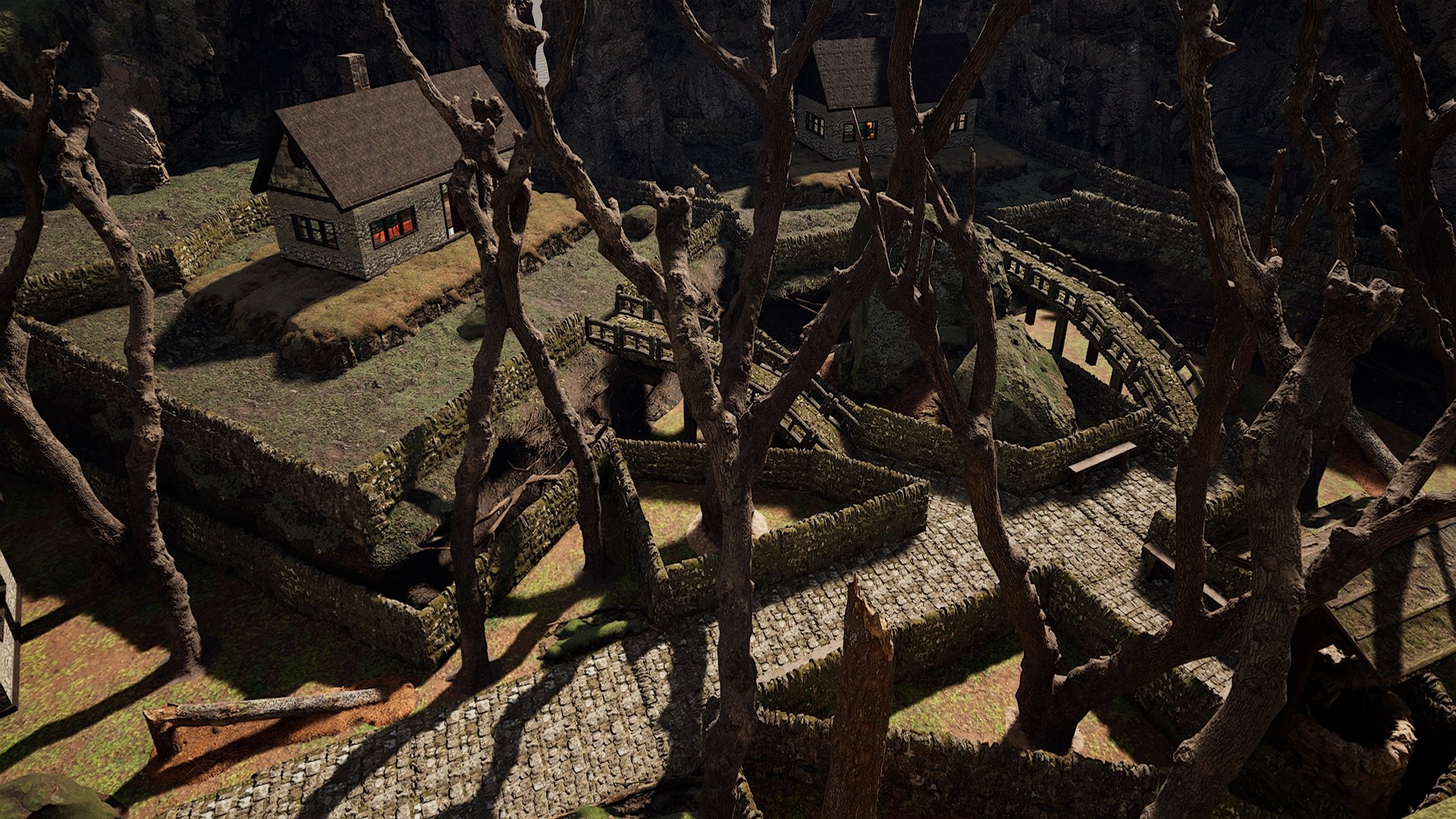Mountain Surrounded Village Environment 3D Model - TurboSquid 2349111