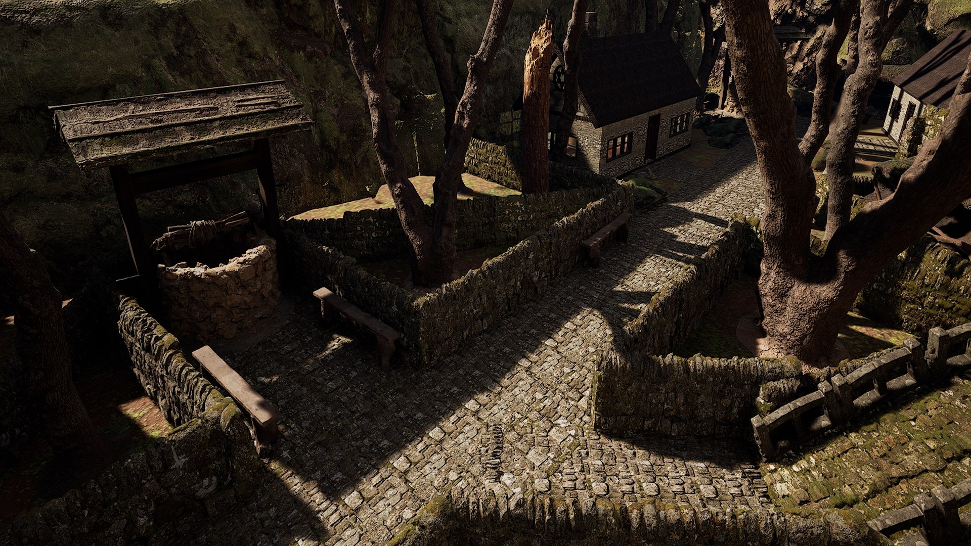 Mountain Surrounded Village Environment 3D Model - TurboSquid 2349111