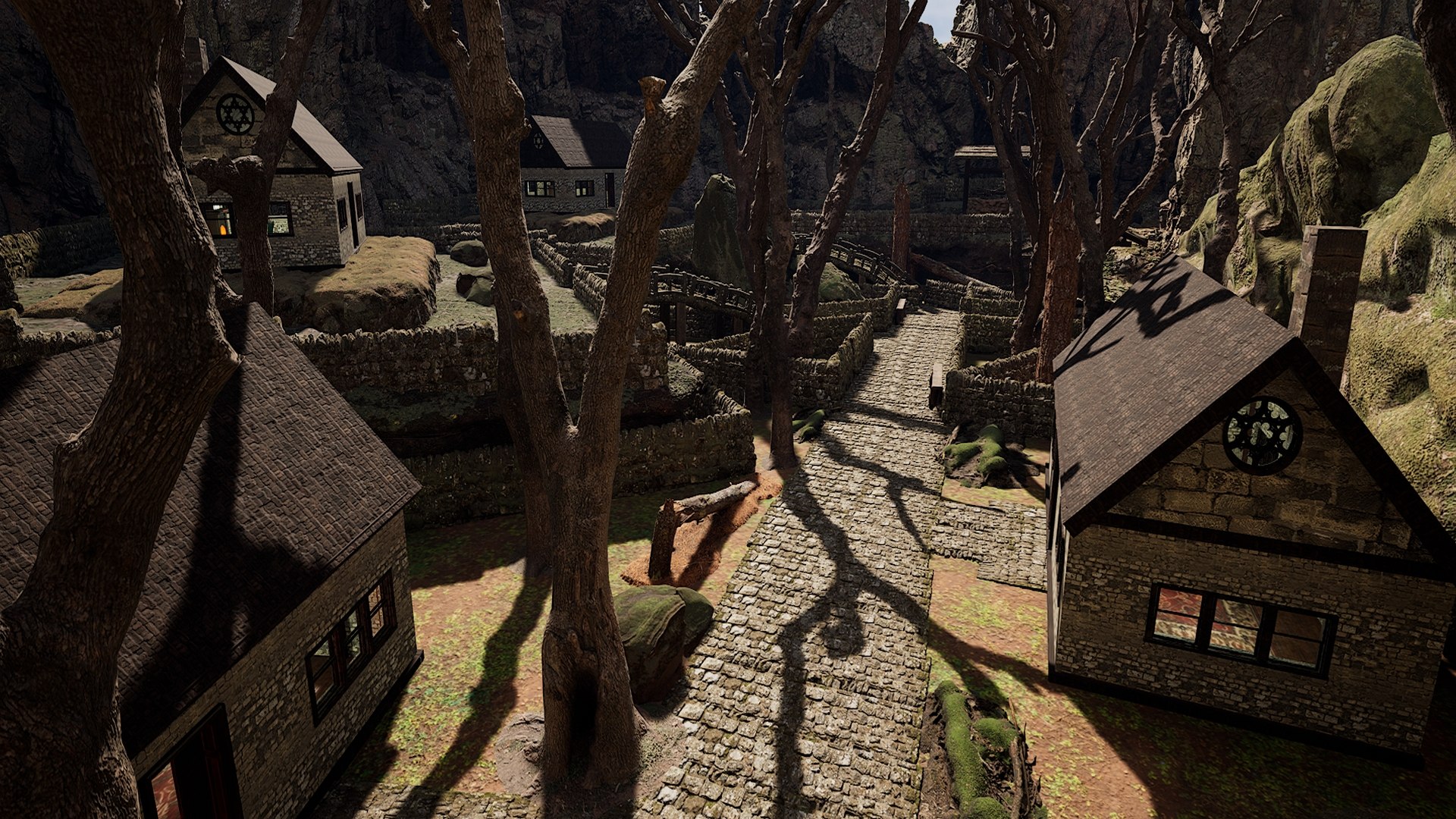 Mountain Surrounded Village Environment 3D Model - TurboSquid 2349111