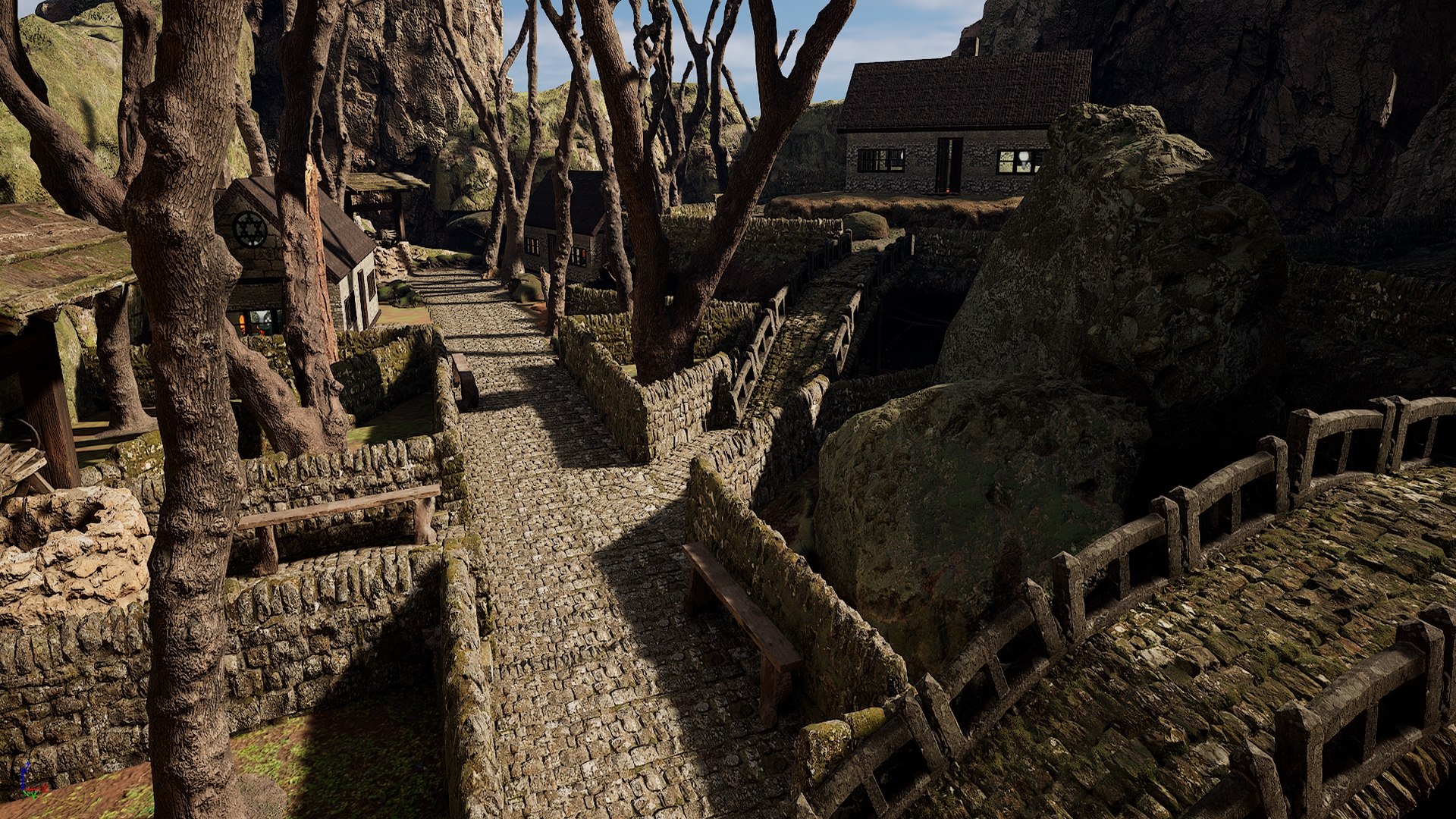 Mountain Surrounded Village Environment 3D Model - TurboSquid 2349111
