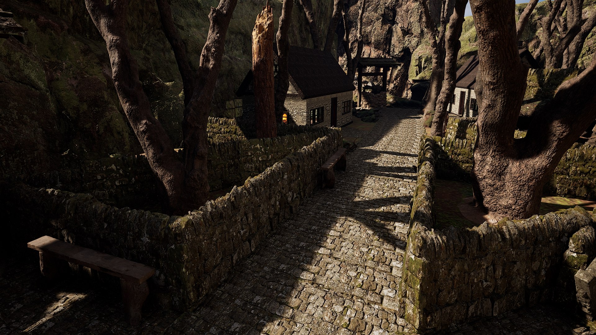 Mountain Surrounded Village Environment 3D Model - TurboSquid 2349111