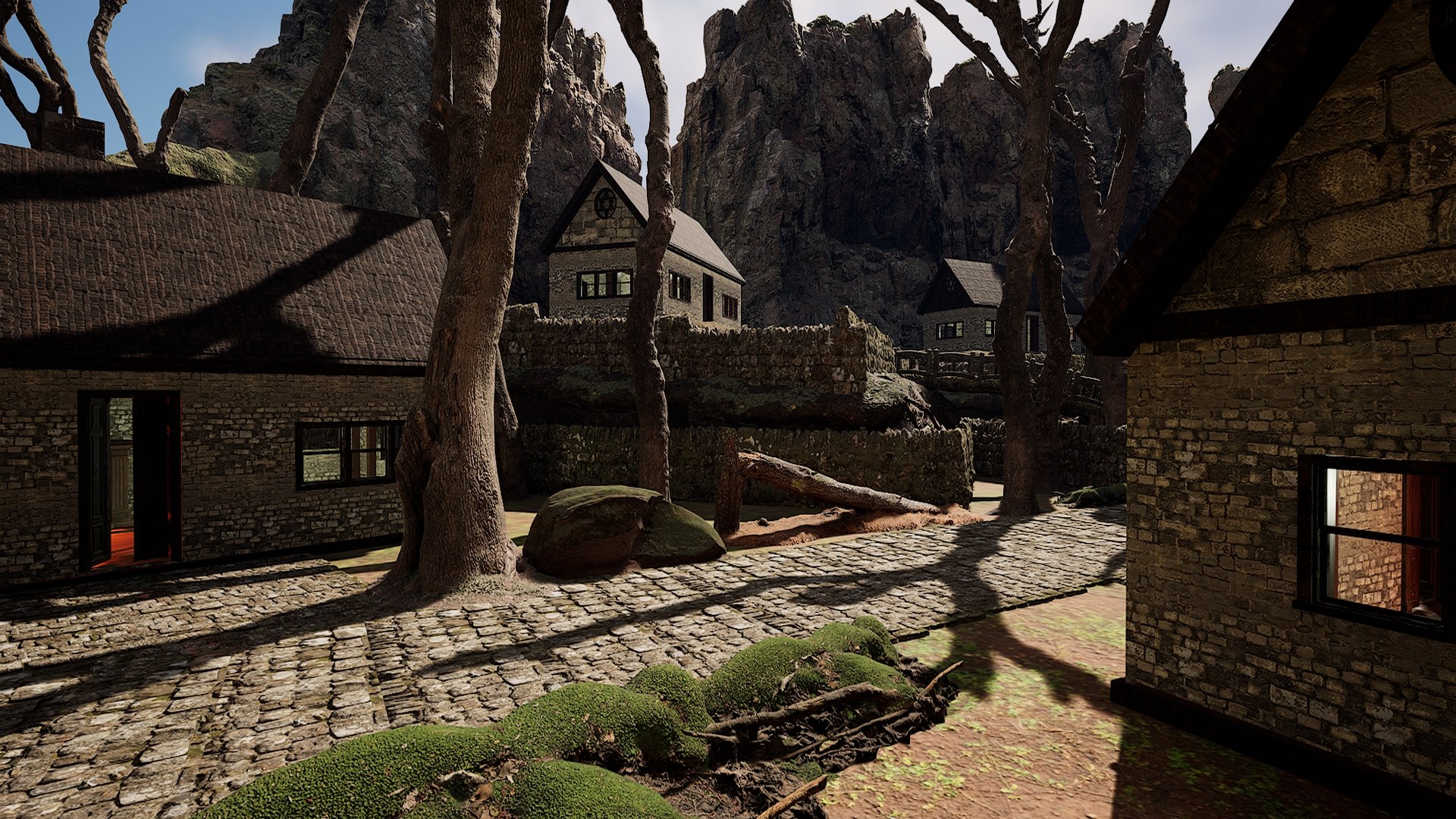 Mountain Surrounded Village Environment 3D Model - TurboSquid 2349111
