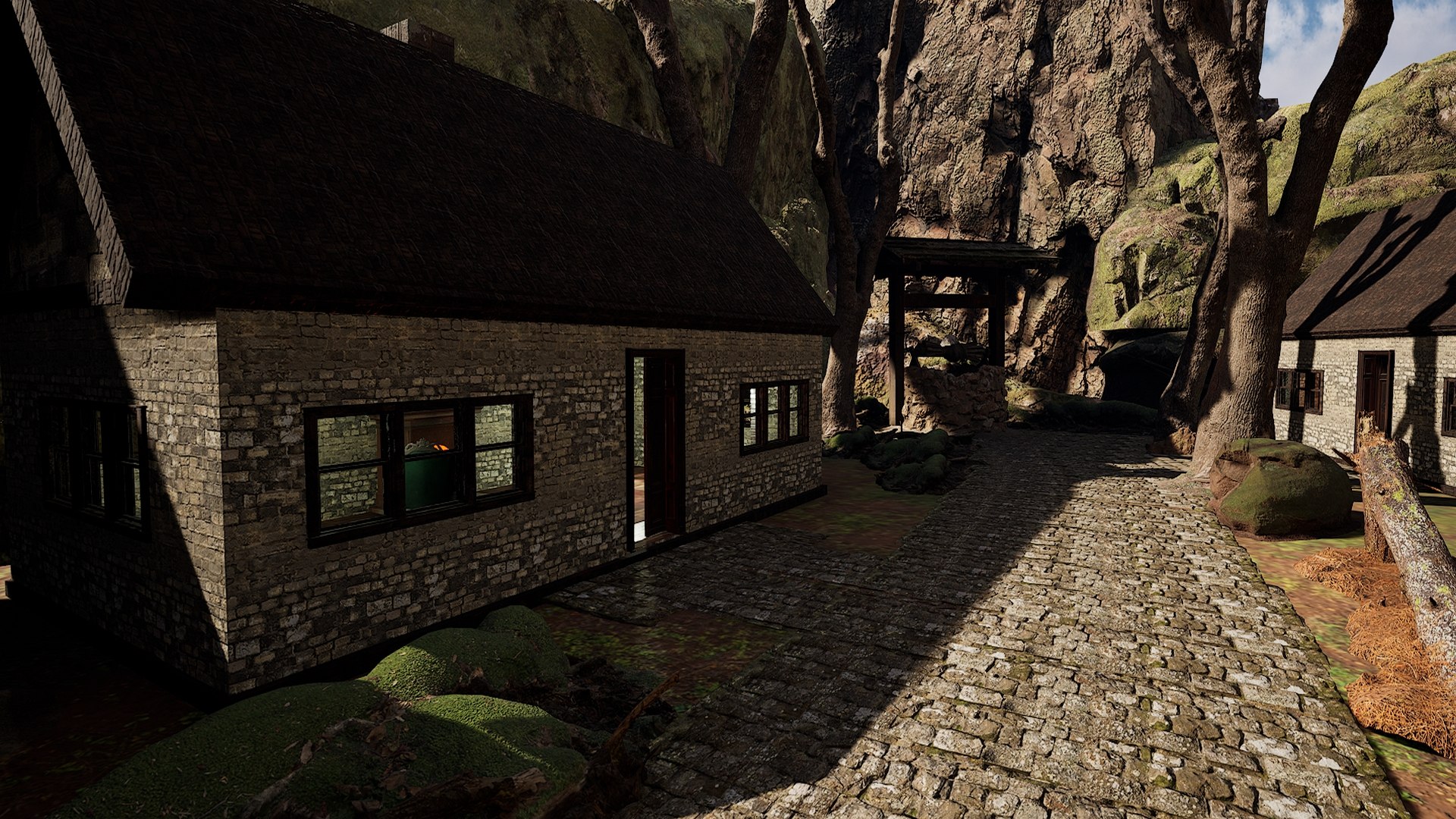 Mountain Surrounded Village Environment 3D Model - TurboSquid 2349111