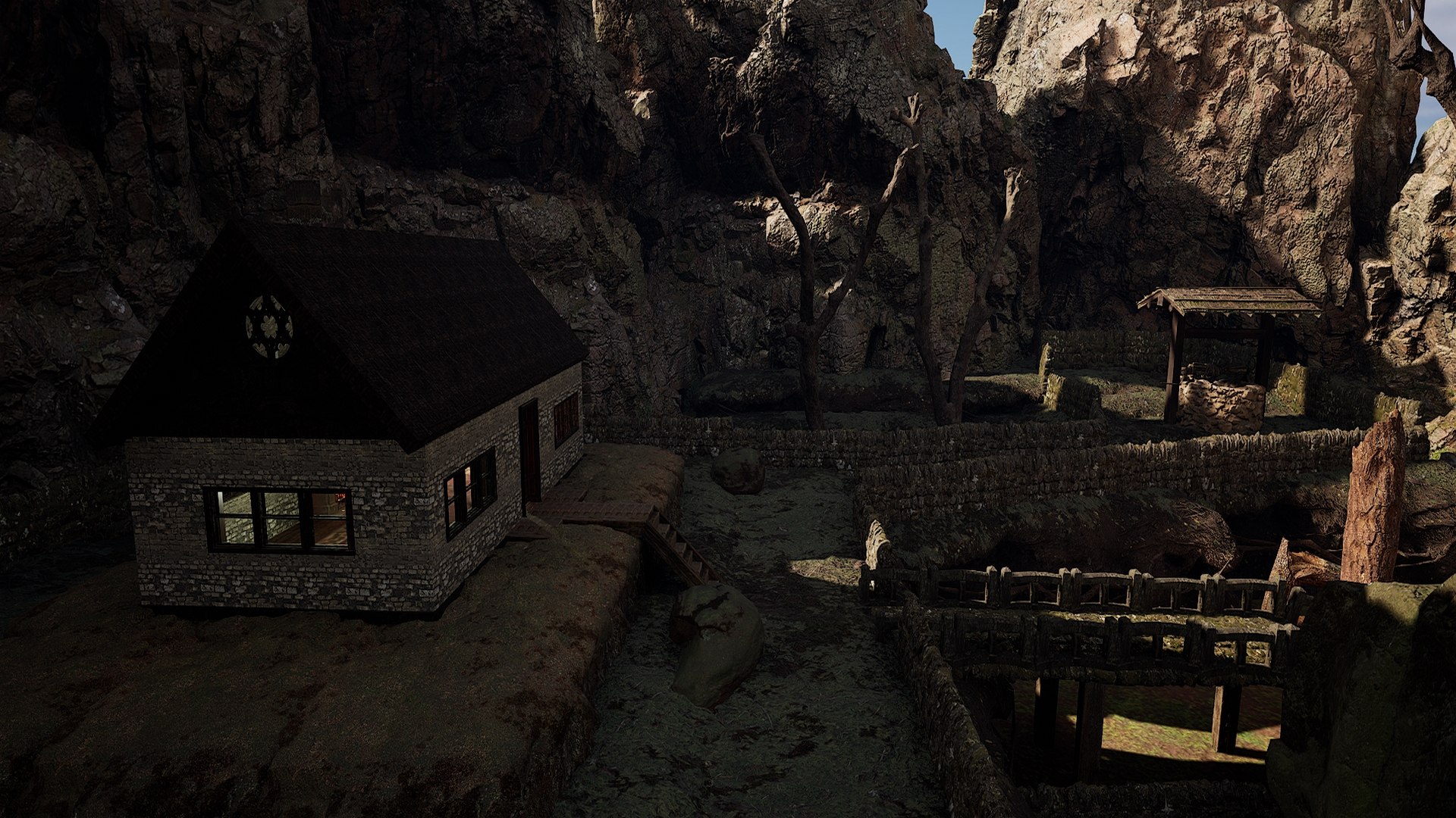 Mountain Surrounded Village Environment 3D Model - TurboSquid 2349111