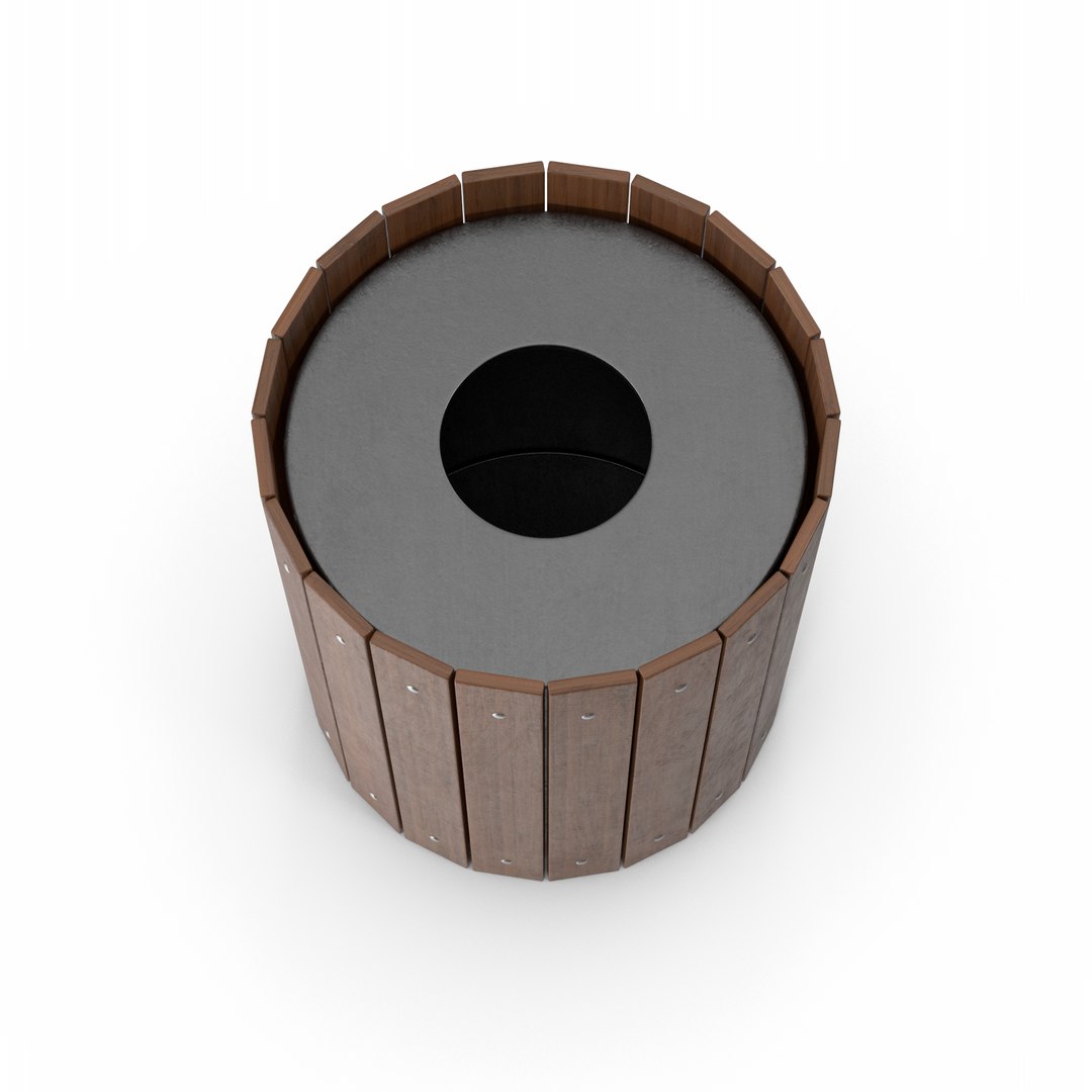 Park Trash Can 3D Model - TurboSquid 2189901