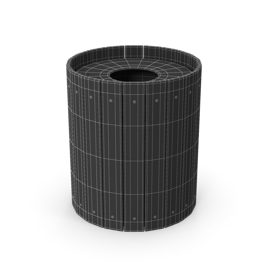 Park Trash Can 3D Model - TurboSquid 2189901