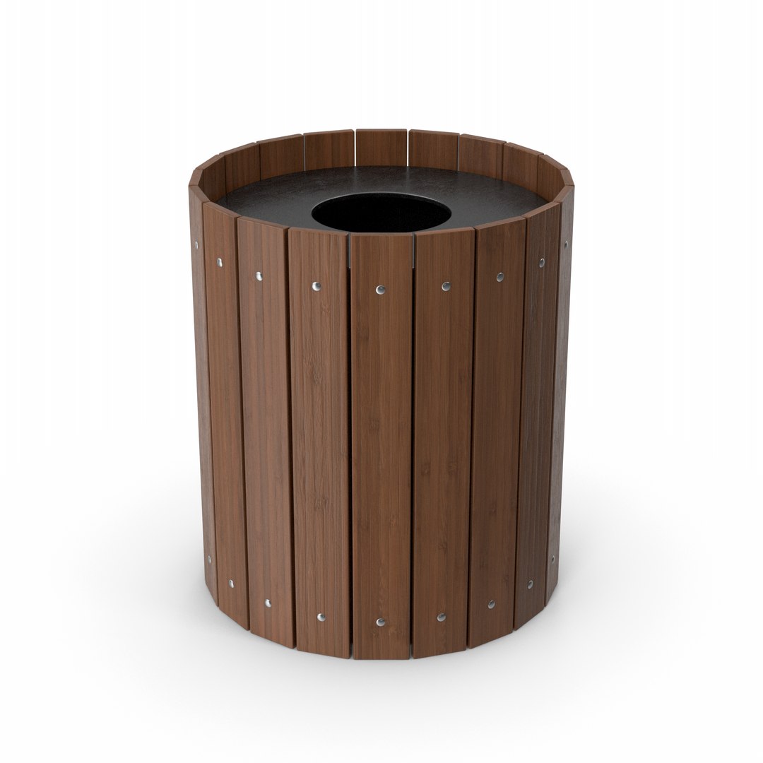 Park Trash Can 3D Model - TurboSquid 2189901