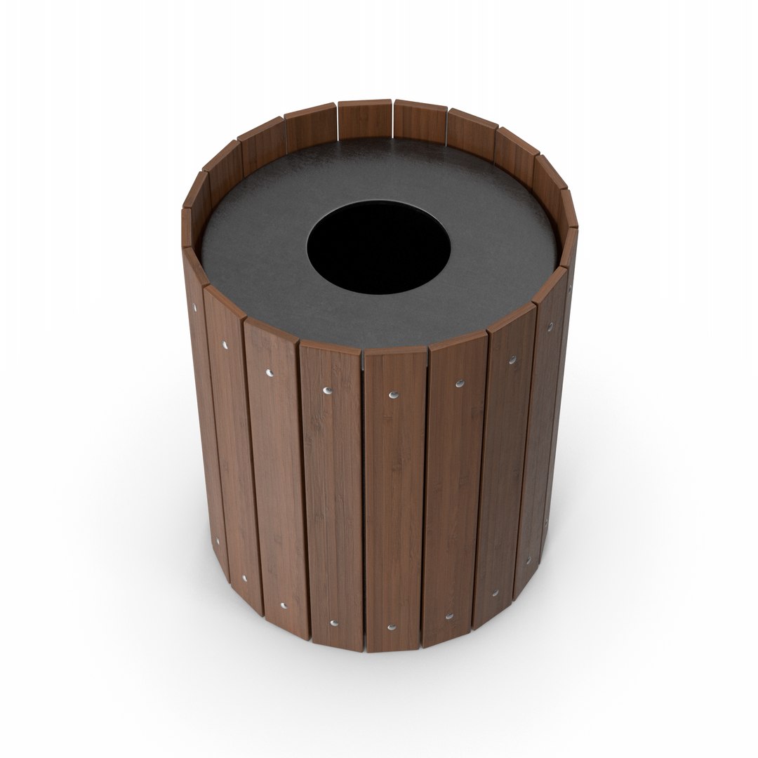 Park Trash Can 3D Model - TurboSquid 2189901