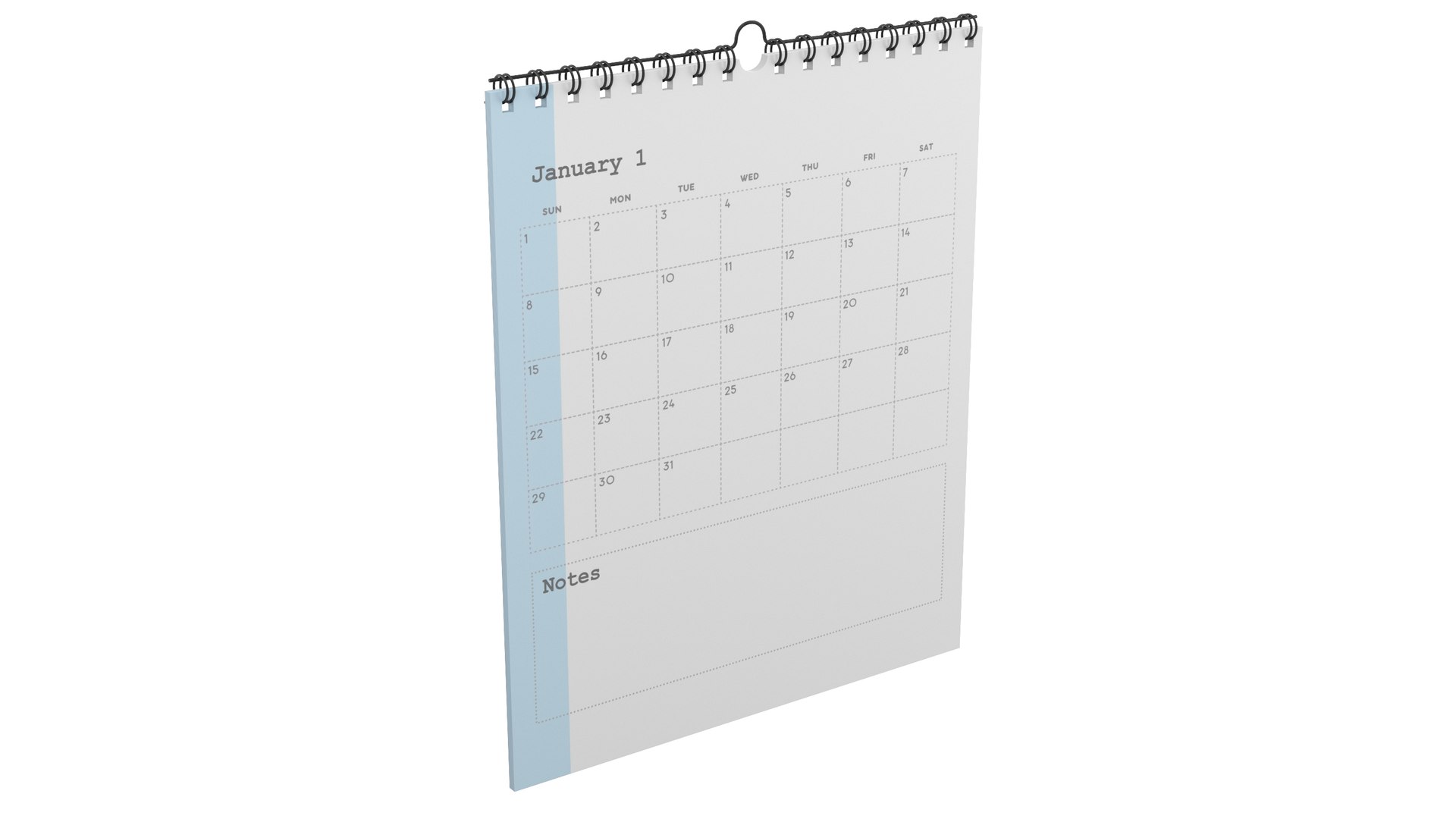 Calendar Model - TurboSquid 2067985