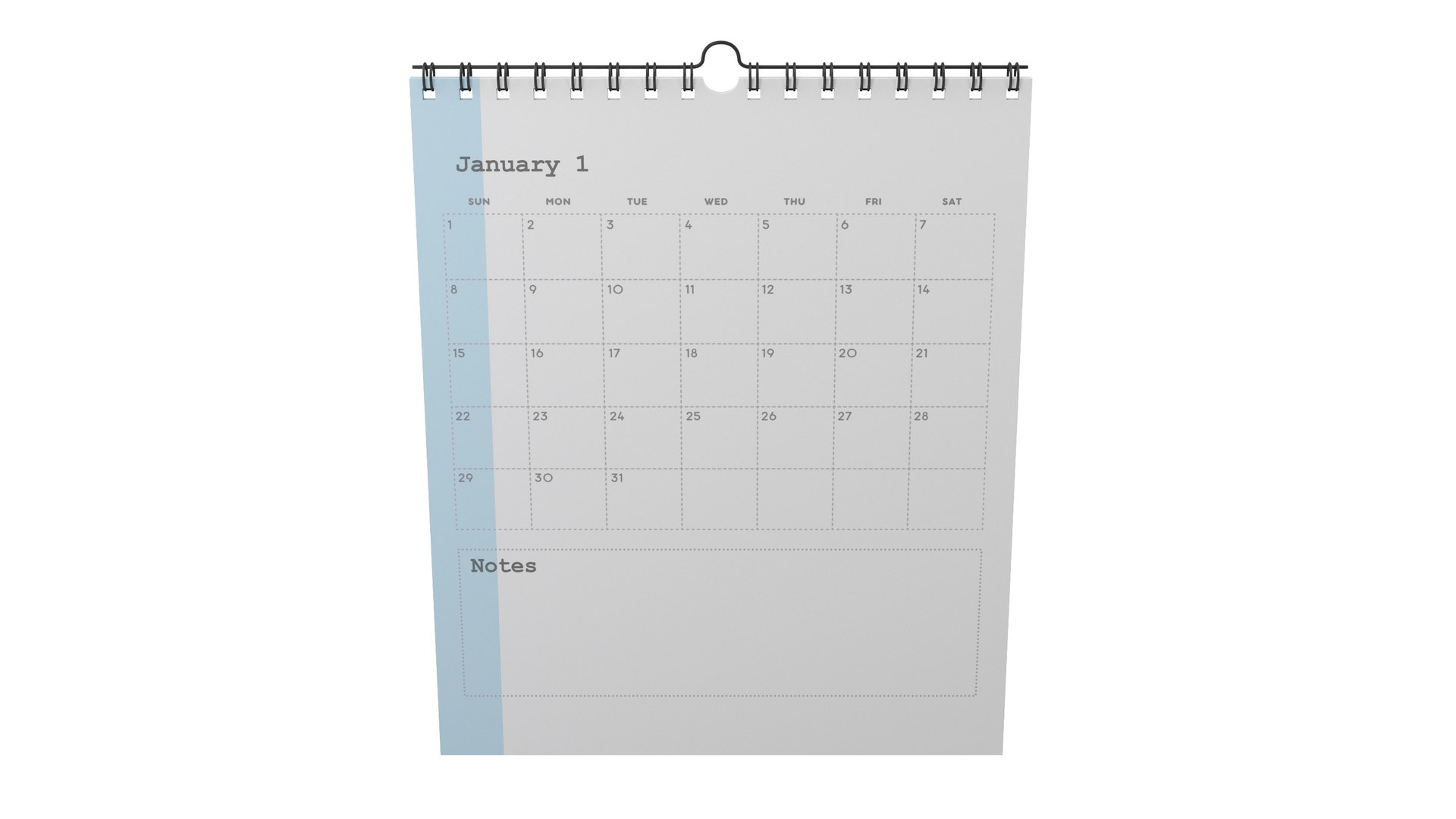 Calendar Model - TurboSquid 2067985