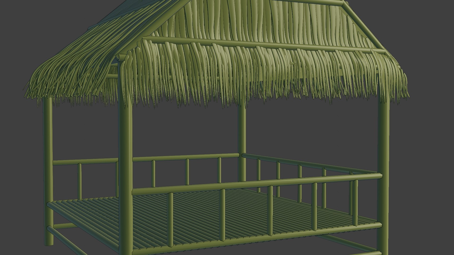 Thatch Hut 3D model 3D model - TurboSquid 1882997