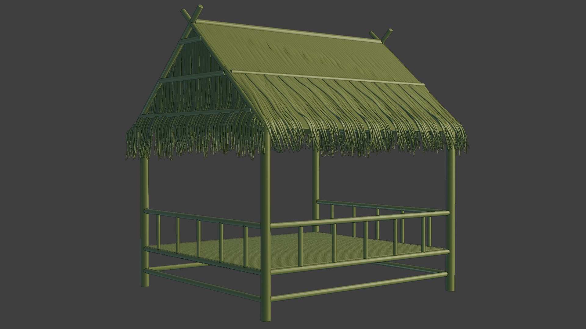 Thatch Hut 3D model 3D model - TurboSquid 1882997