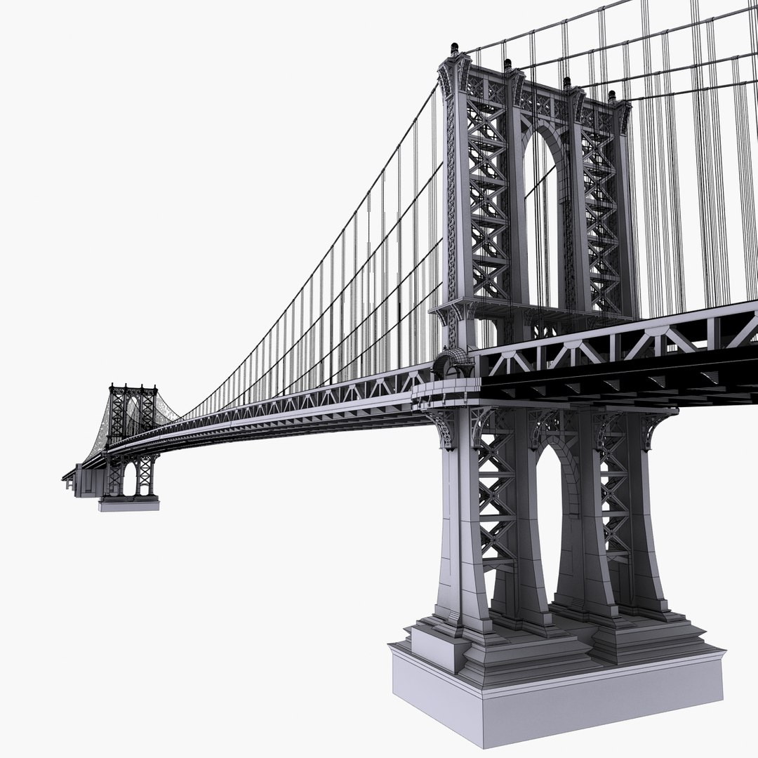 3ds Max Manhattan Bridge