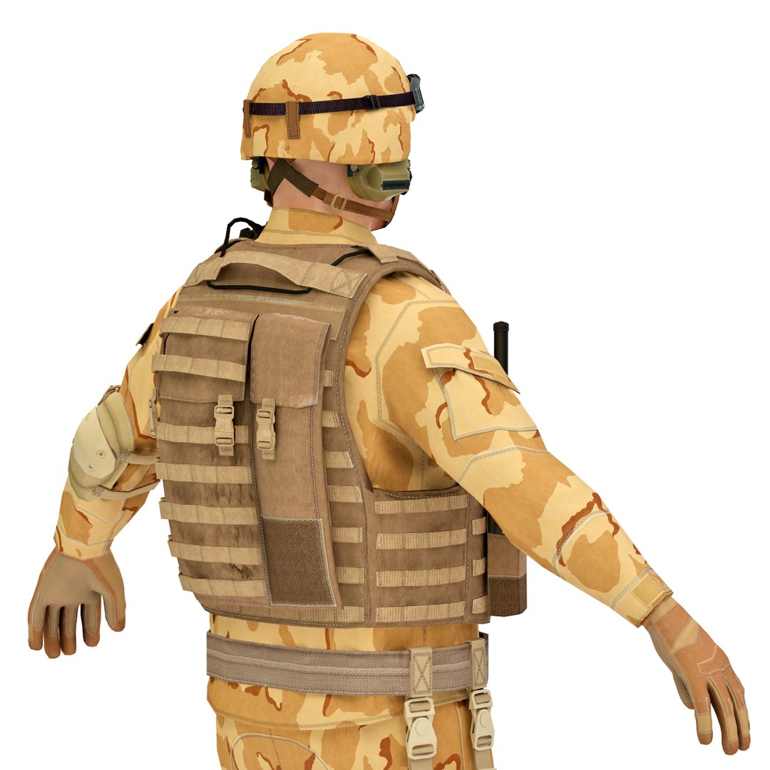 3d sas soldier static model