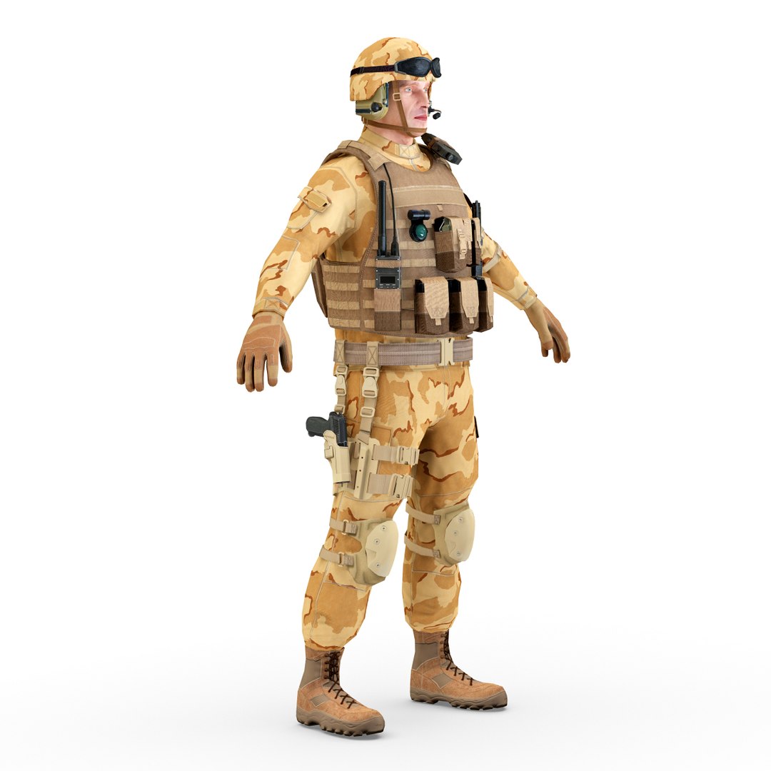 3d sas soldier static model