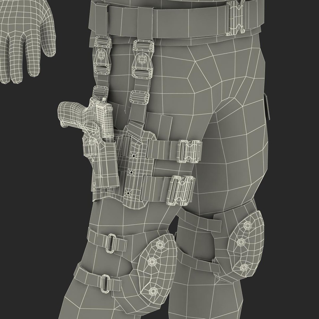 3d sas soldier static model