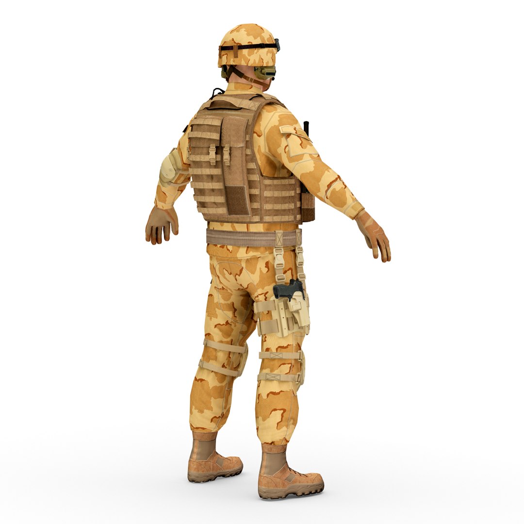 3d sas soldier static model