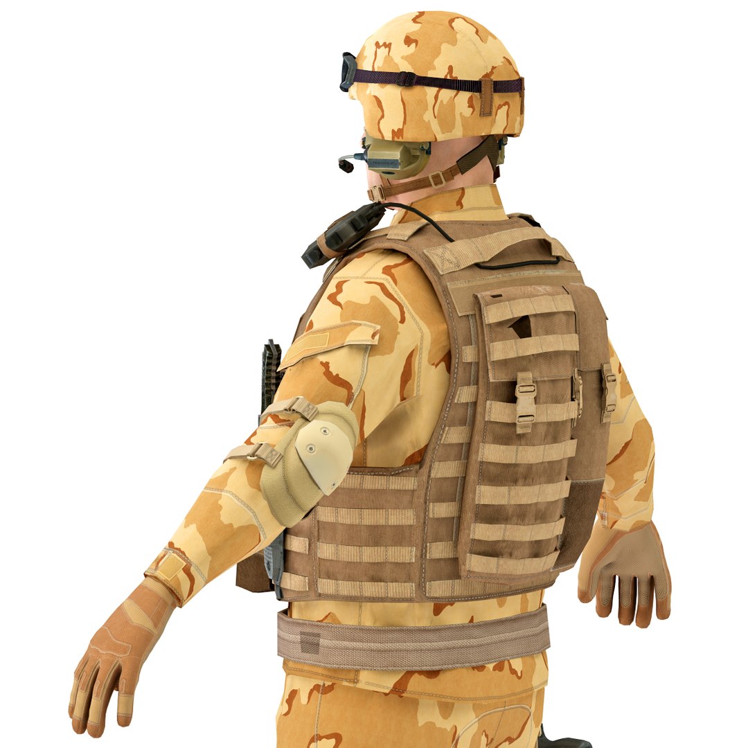 3d sas soldier static model