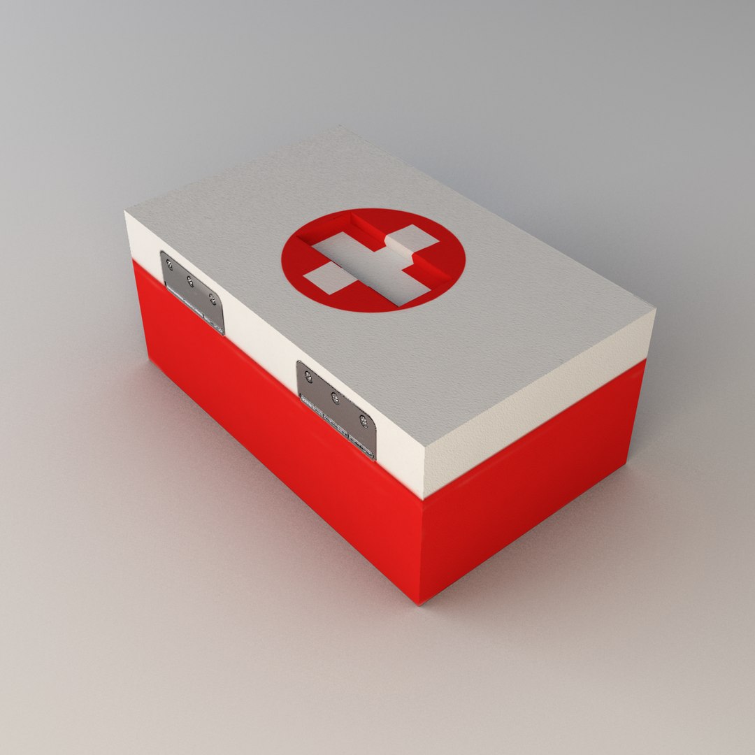 Aid box 3D model - TurboSquid 1197905