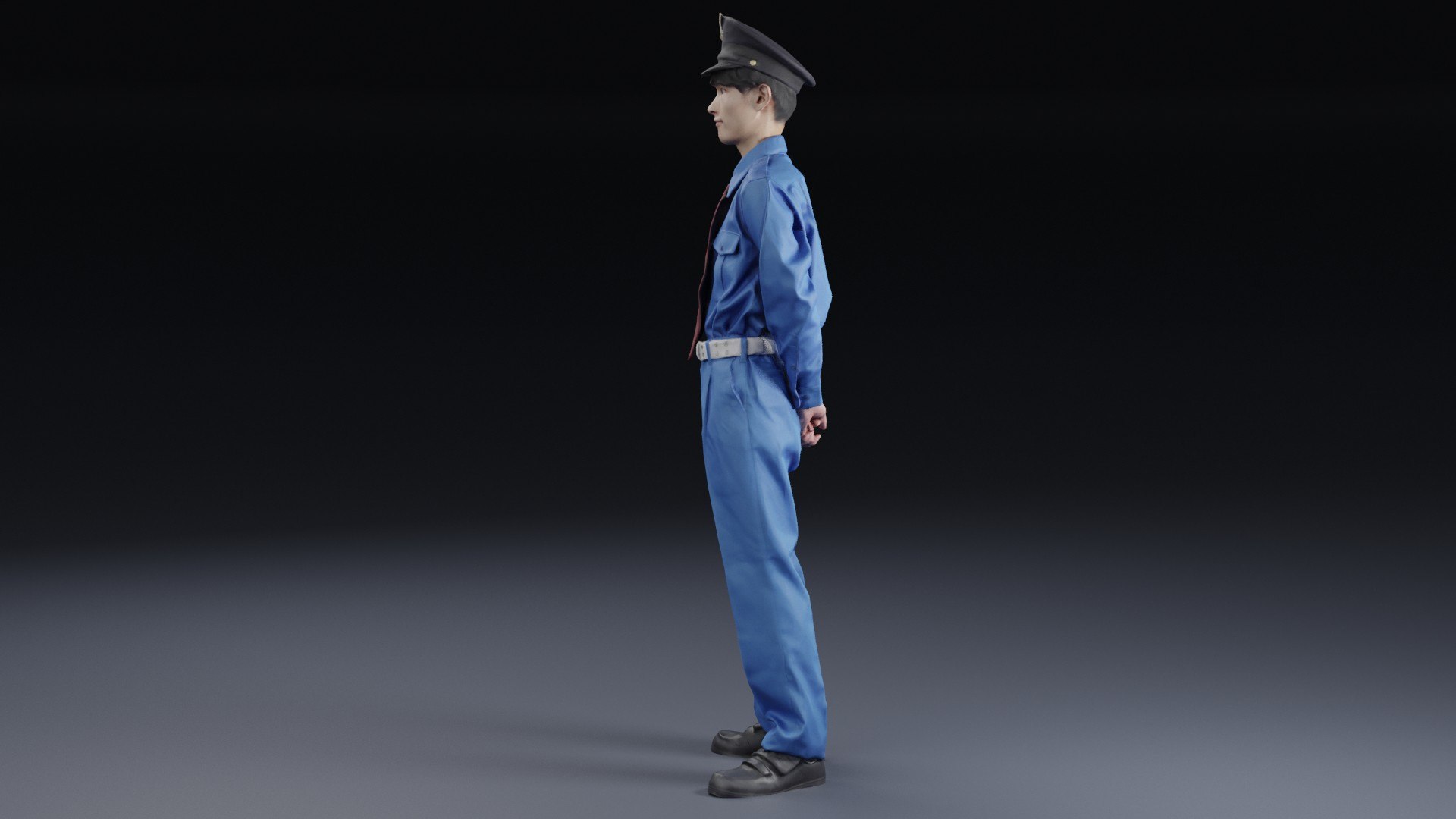 3D Posed 3D-Security Guard 156ToshiN09 - TurboSquid 1937381