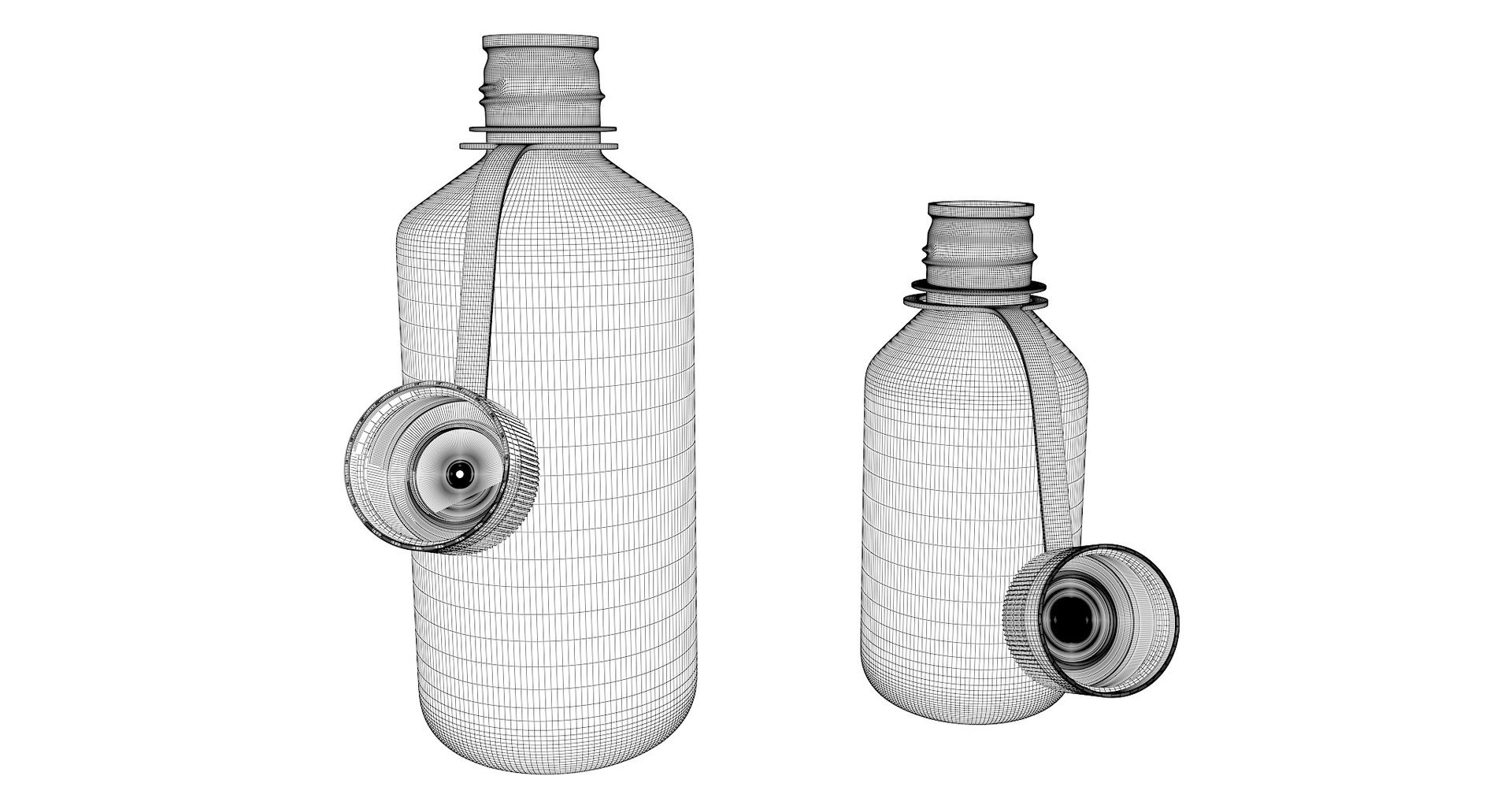 Nalgene Plastic Bottles 3D model 3D model - TurboSquid 2003724