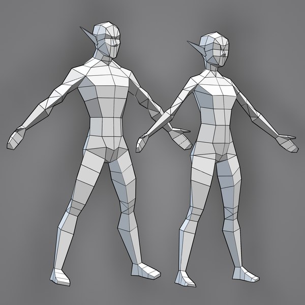 modelo 3d Elfos Low Poly - TurboSquid 1538355
