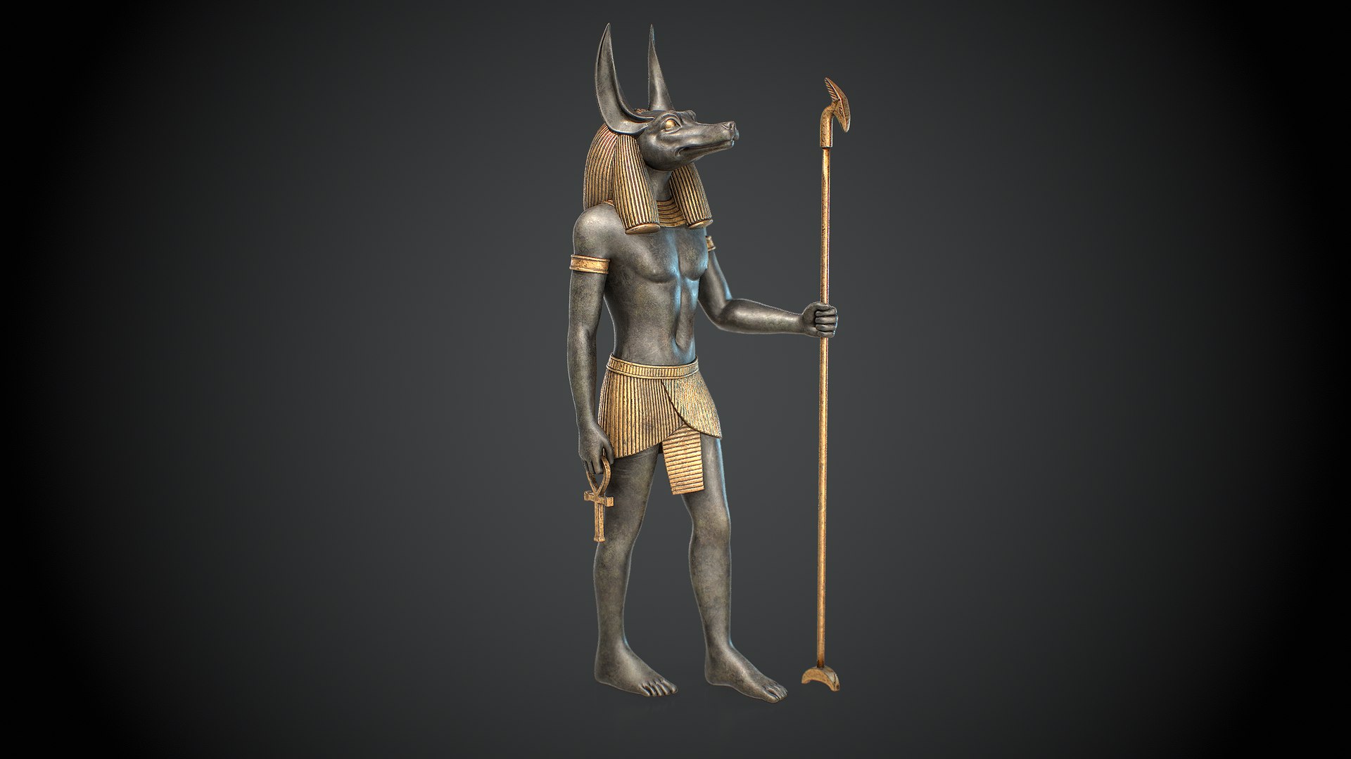 Anubis Statue 3D Model - TurboSquid 2237425