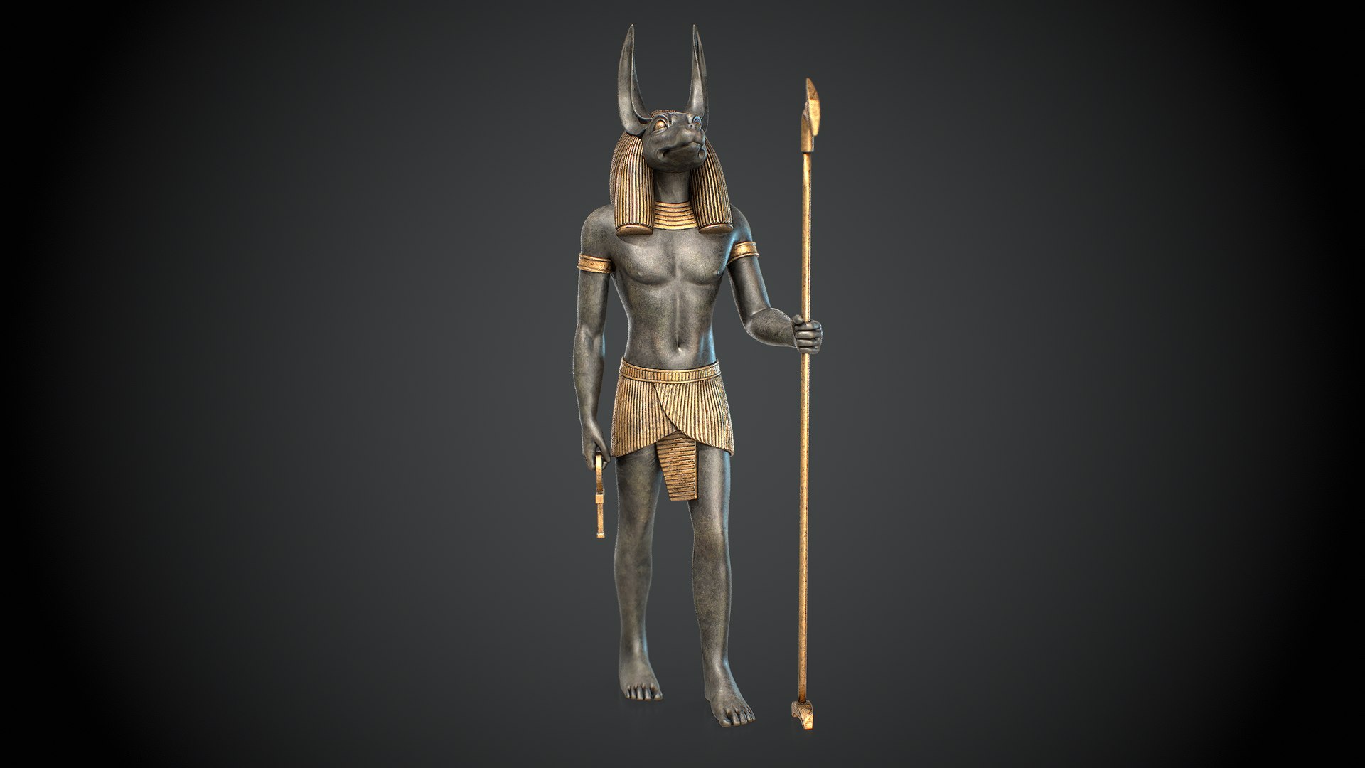 Anubis Statue 3D Model - TurboSquid 2237425