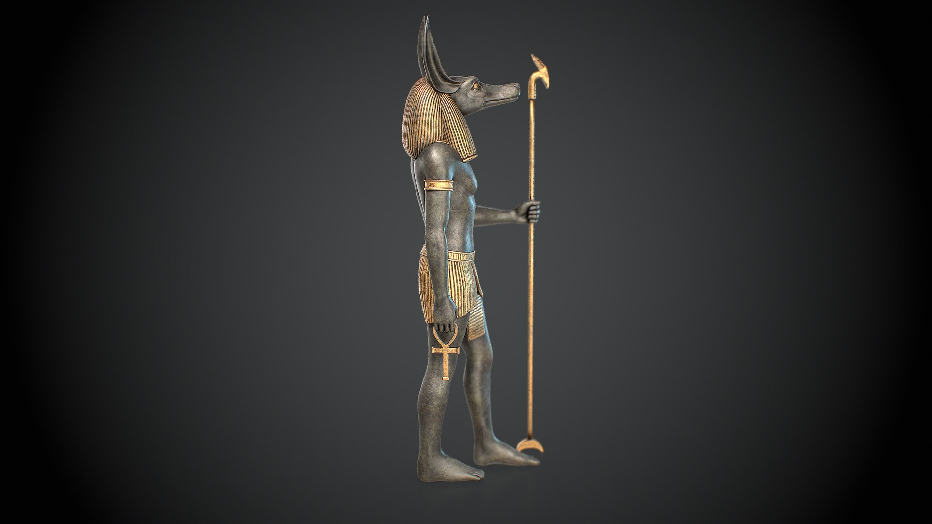 Anubis Statue 3D Model - TurboSquid 2237425