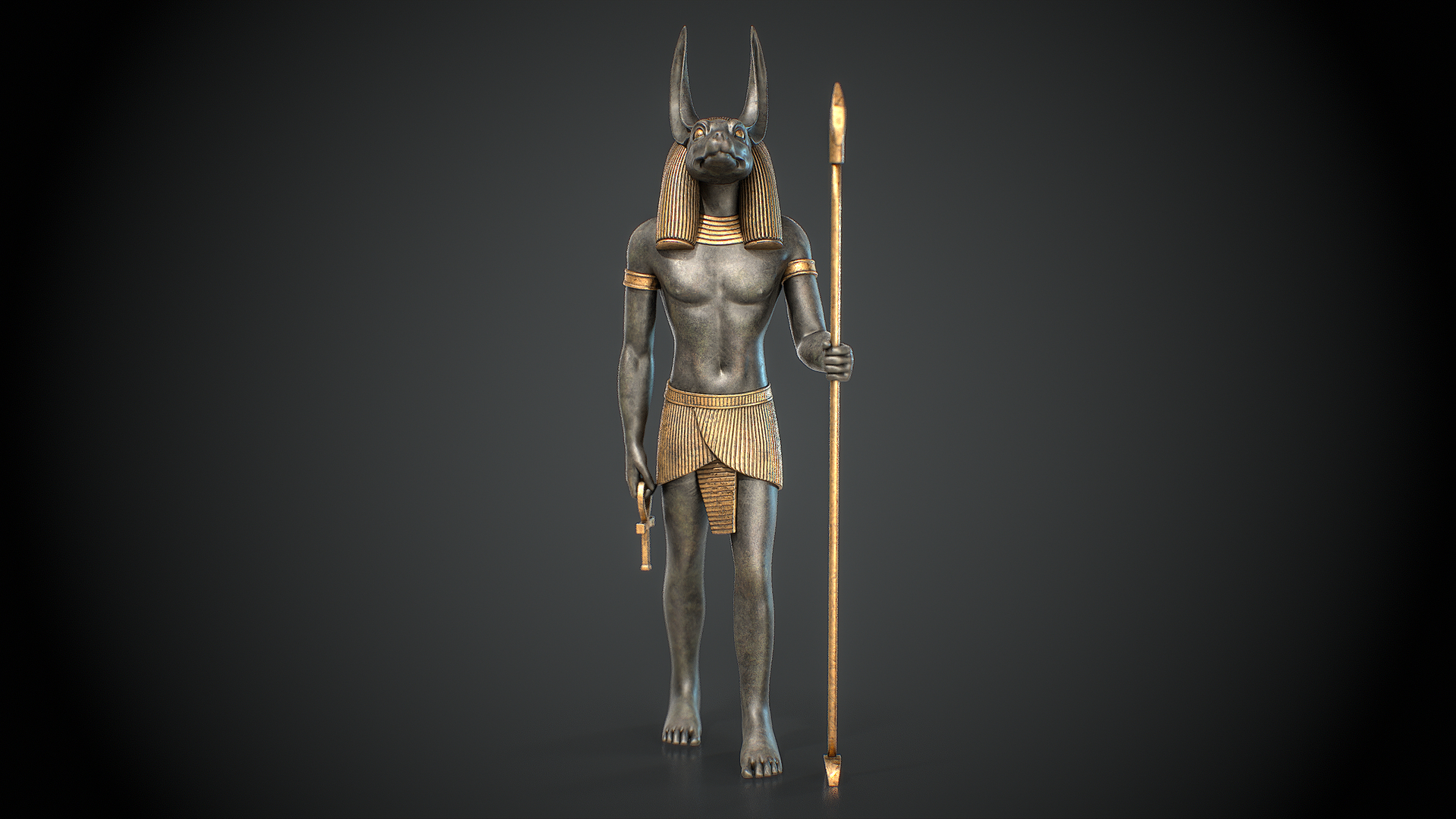 Anubis Statue 3D Model - TurboSquid 2237425
