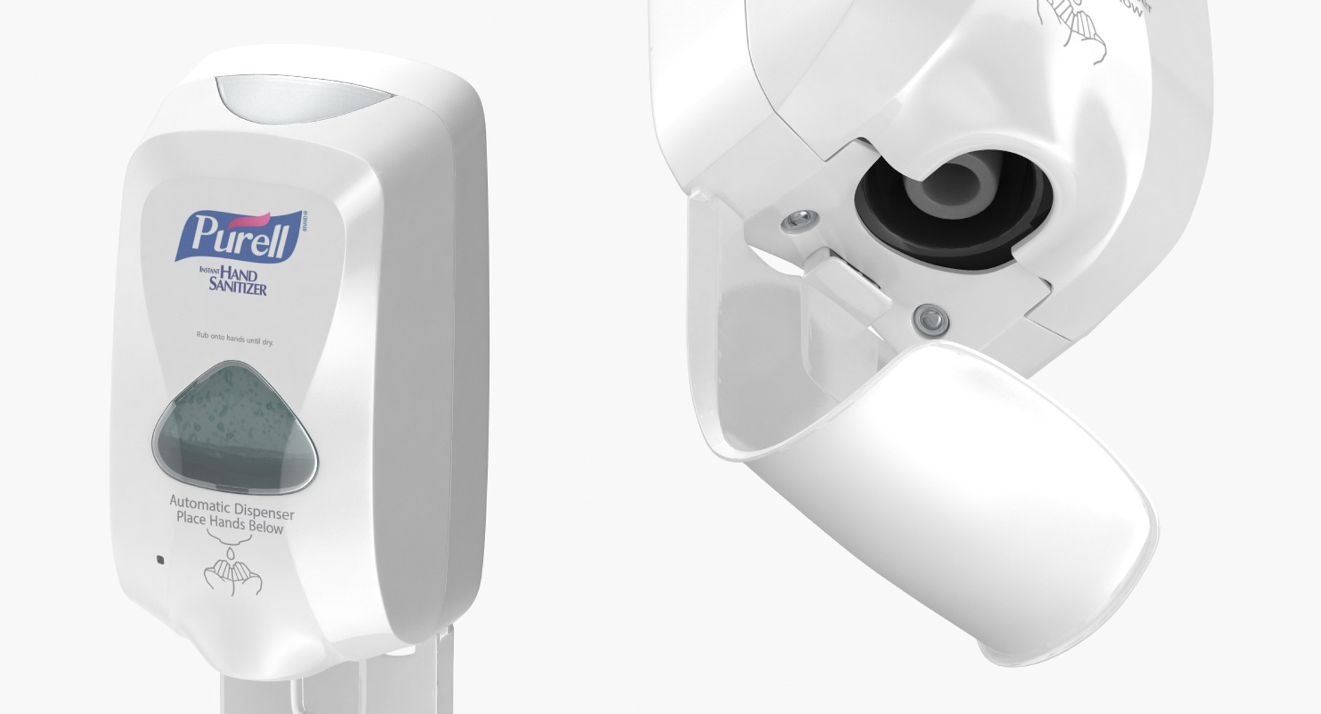 3D Purell Sanitizer Dispenser Model - TurboSquid 1284023