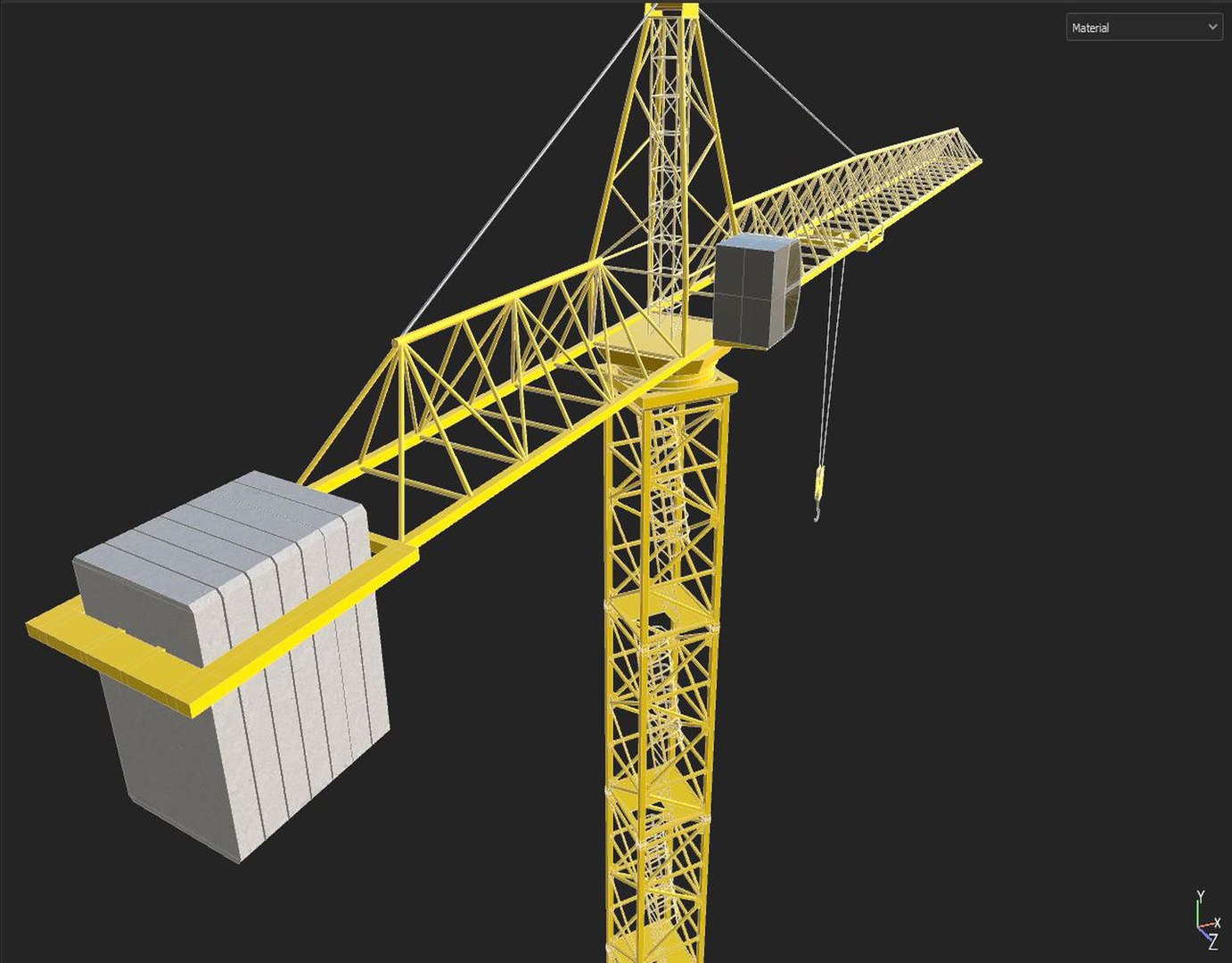 The Tower Crane 3D Model - TurboSquid 2067328