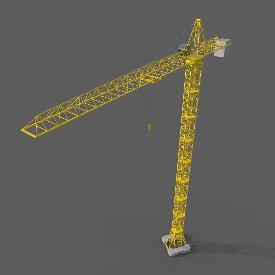The Tower Crane 3D Model - TurboSquid 2067328