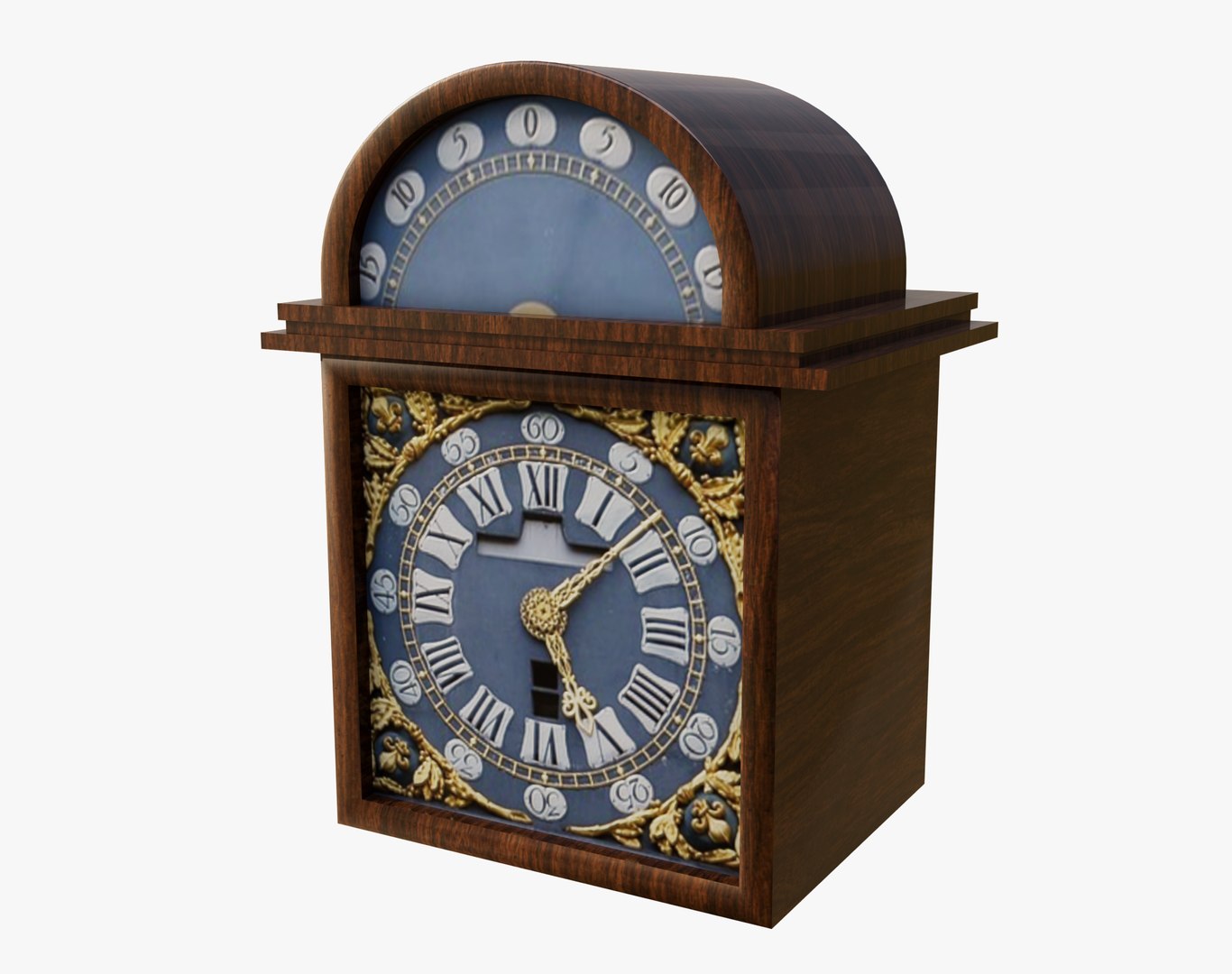 Free 3D Wood Clock - TurboSquid 2311163
