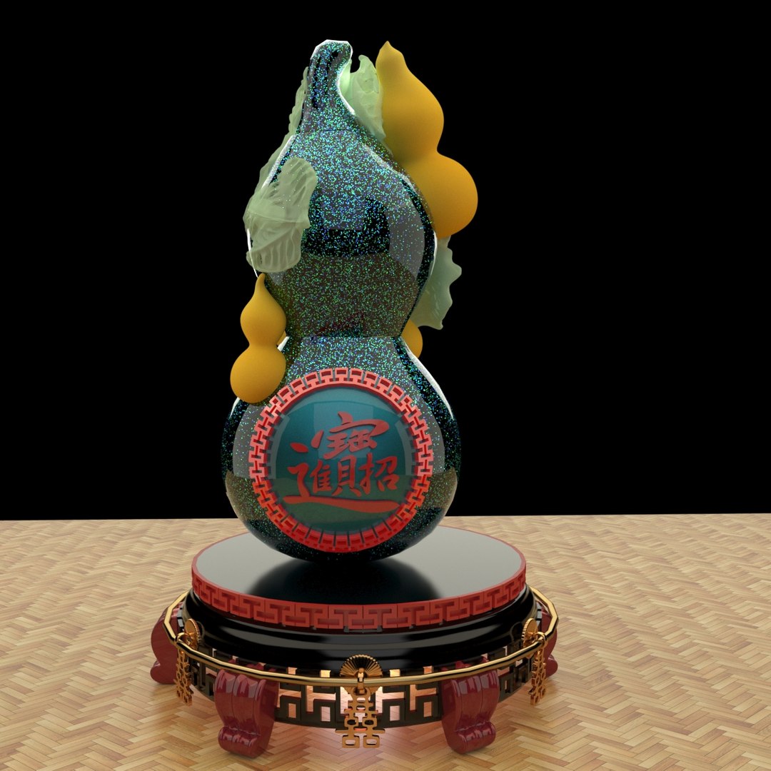 Chinese Gourd Model - TurboSquid 2136565